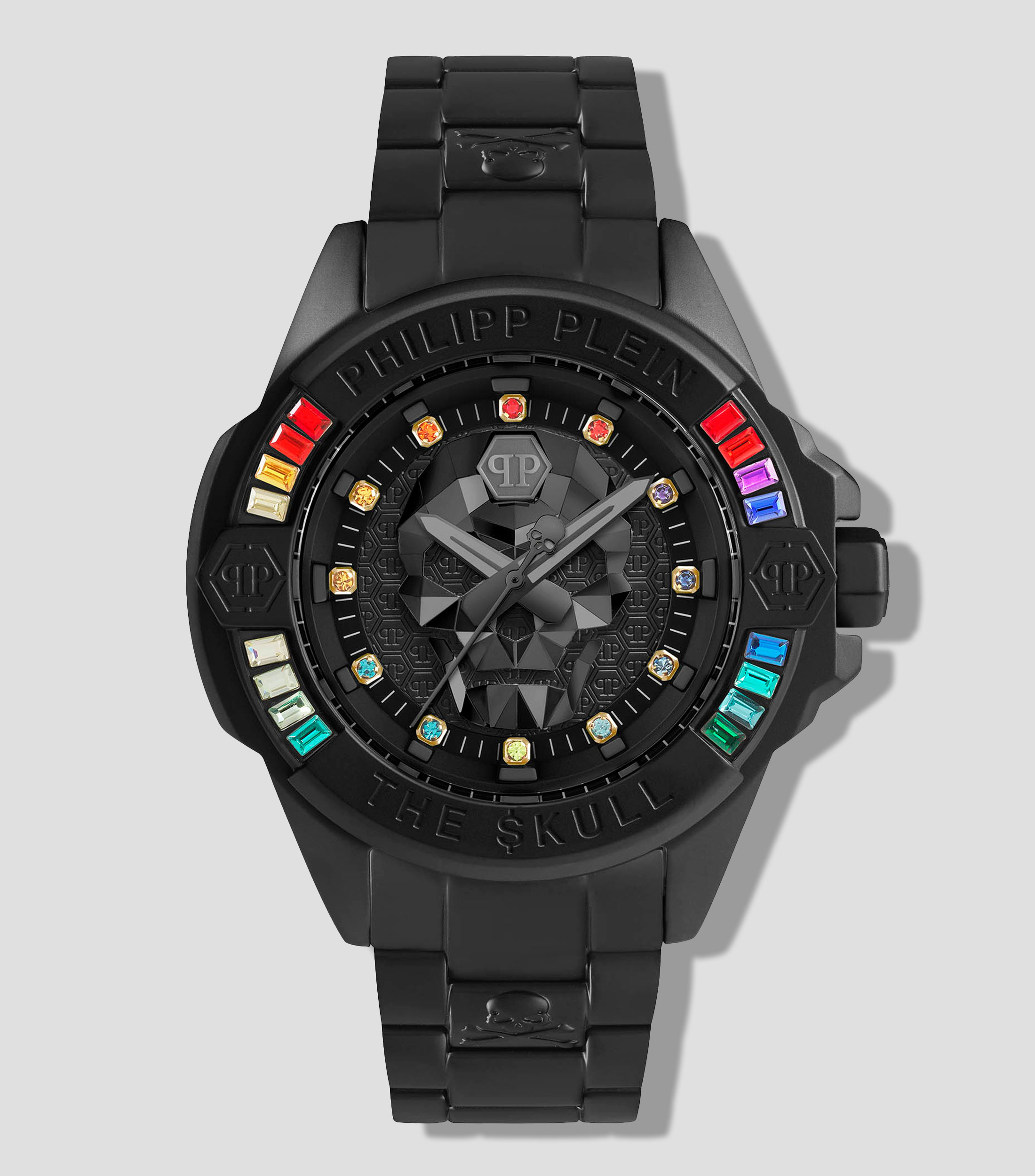 Philipp Plein Reloj unisex The Skull, casual negro - El Palacio de Hierro