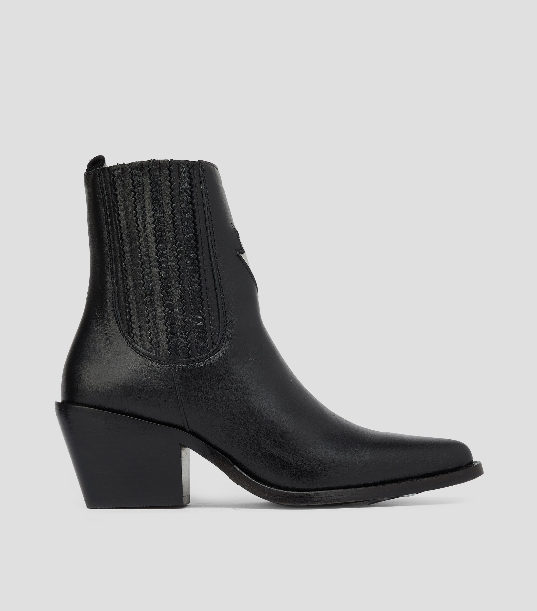 Bala Di Gala: Botines vaqueros en piel con tacón medio ancho Mujer | El ...