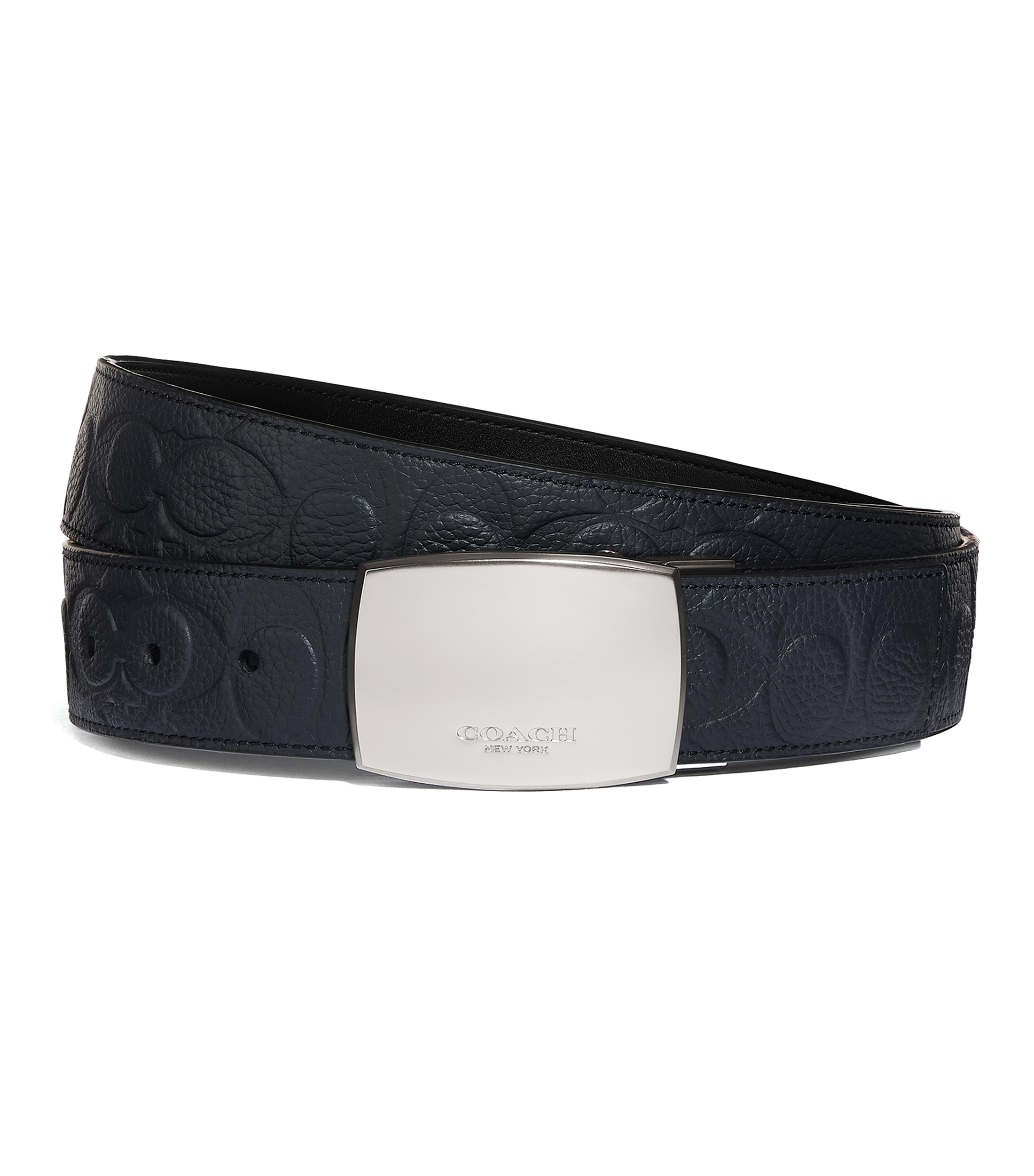 COACH Cinturón Reversible en piel azul marino Hombre - El Palacio de Hierro