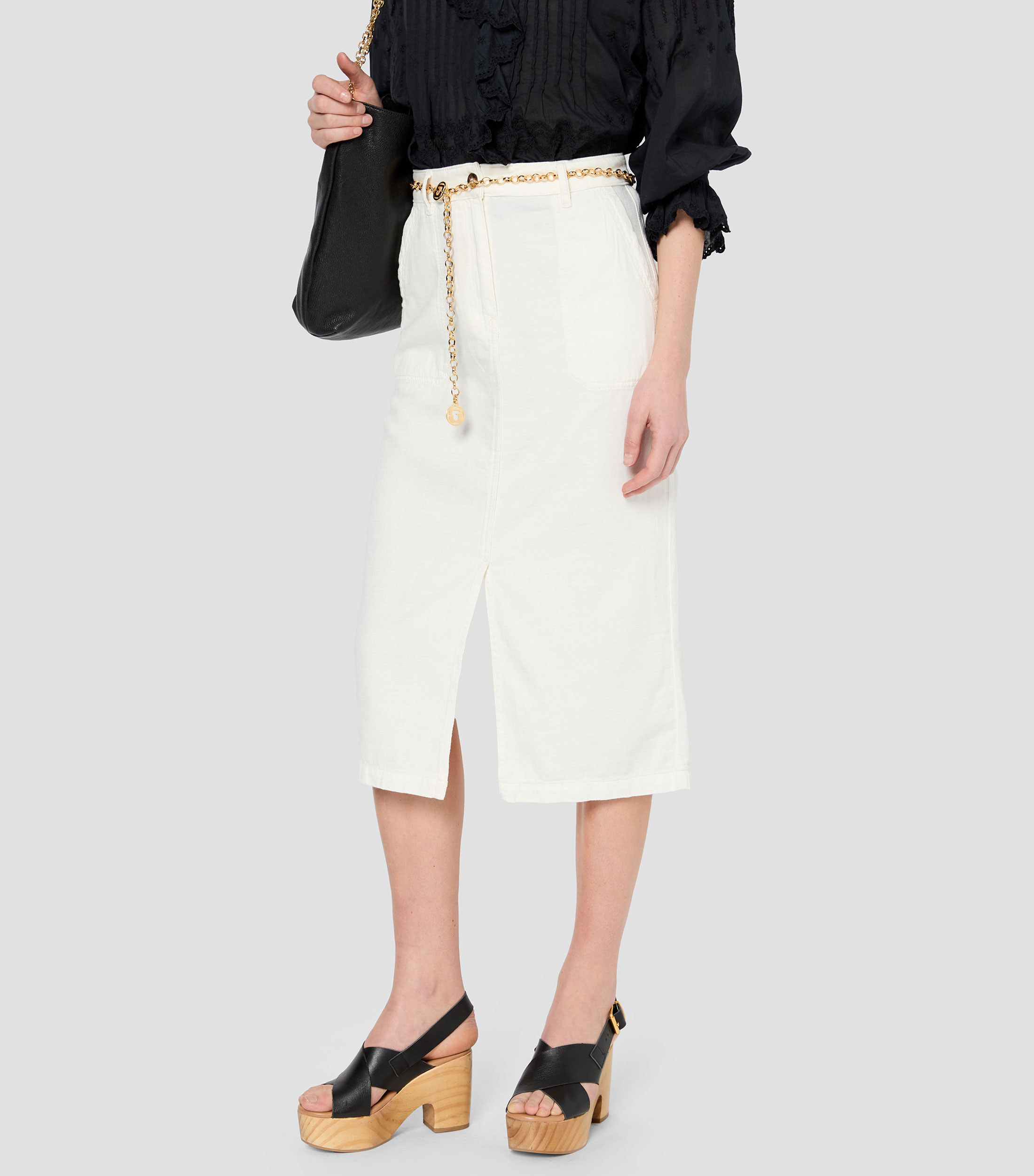 Gerard Darel Falda midi lisa Mujer |El Palacio de Hierro