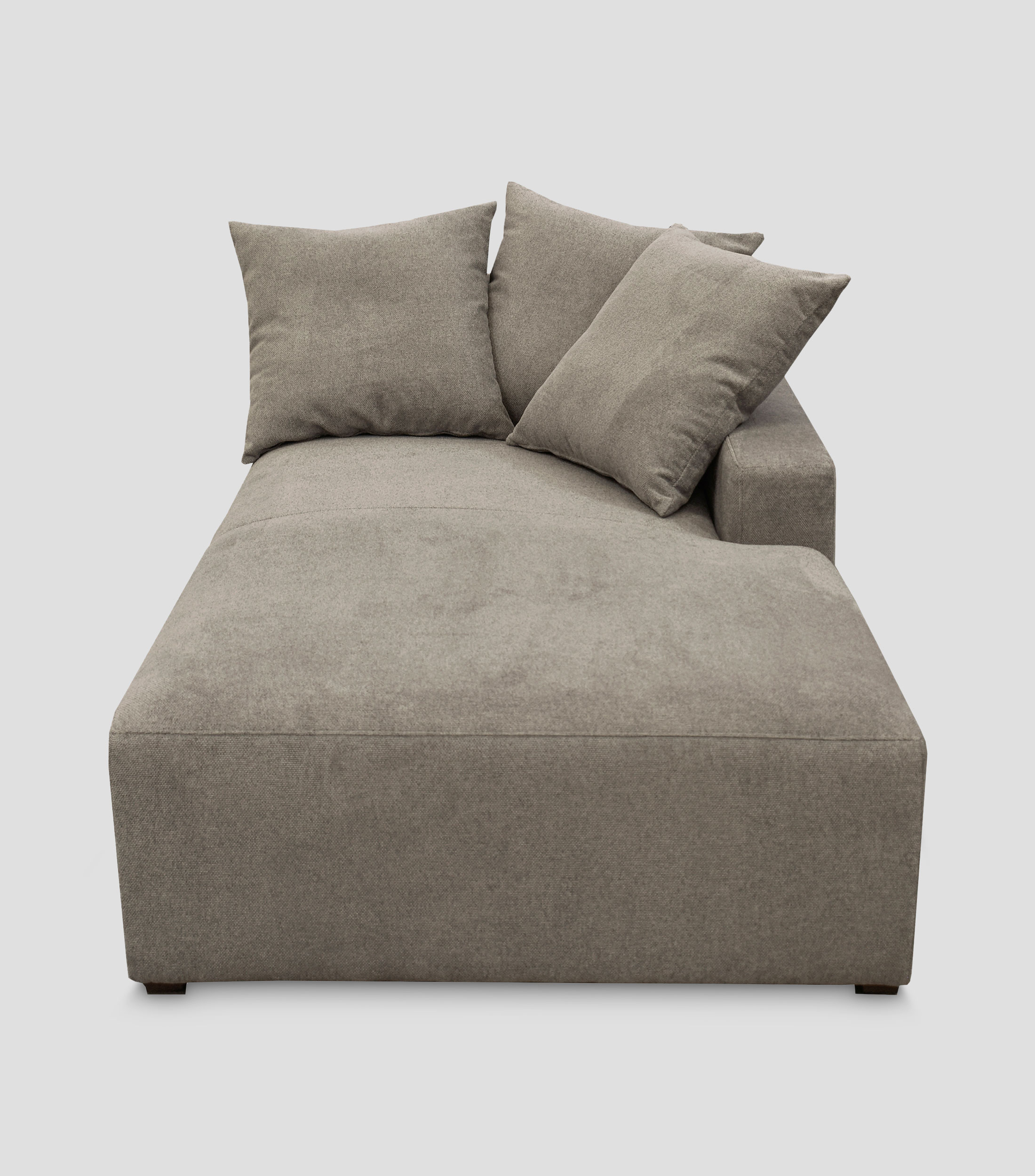 Liz Muebles Chaise lounge derecho modular Peroni café |El Palacio de Hierro
