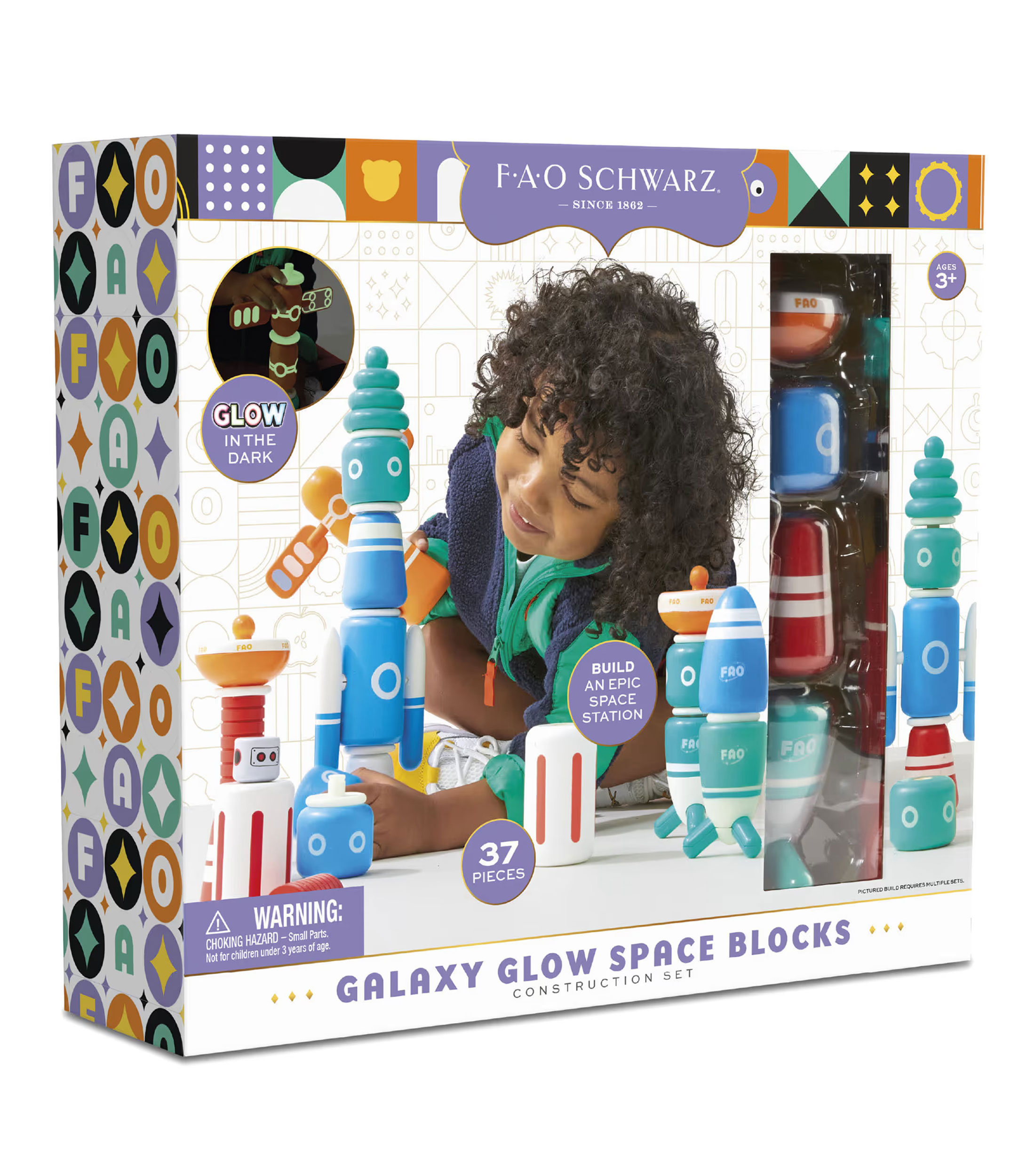 FAO Schwarz: Set de construcción Galaxy Glow Space Blocks | El Palacio ...