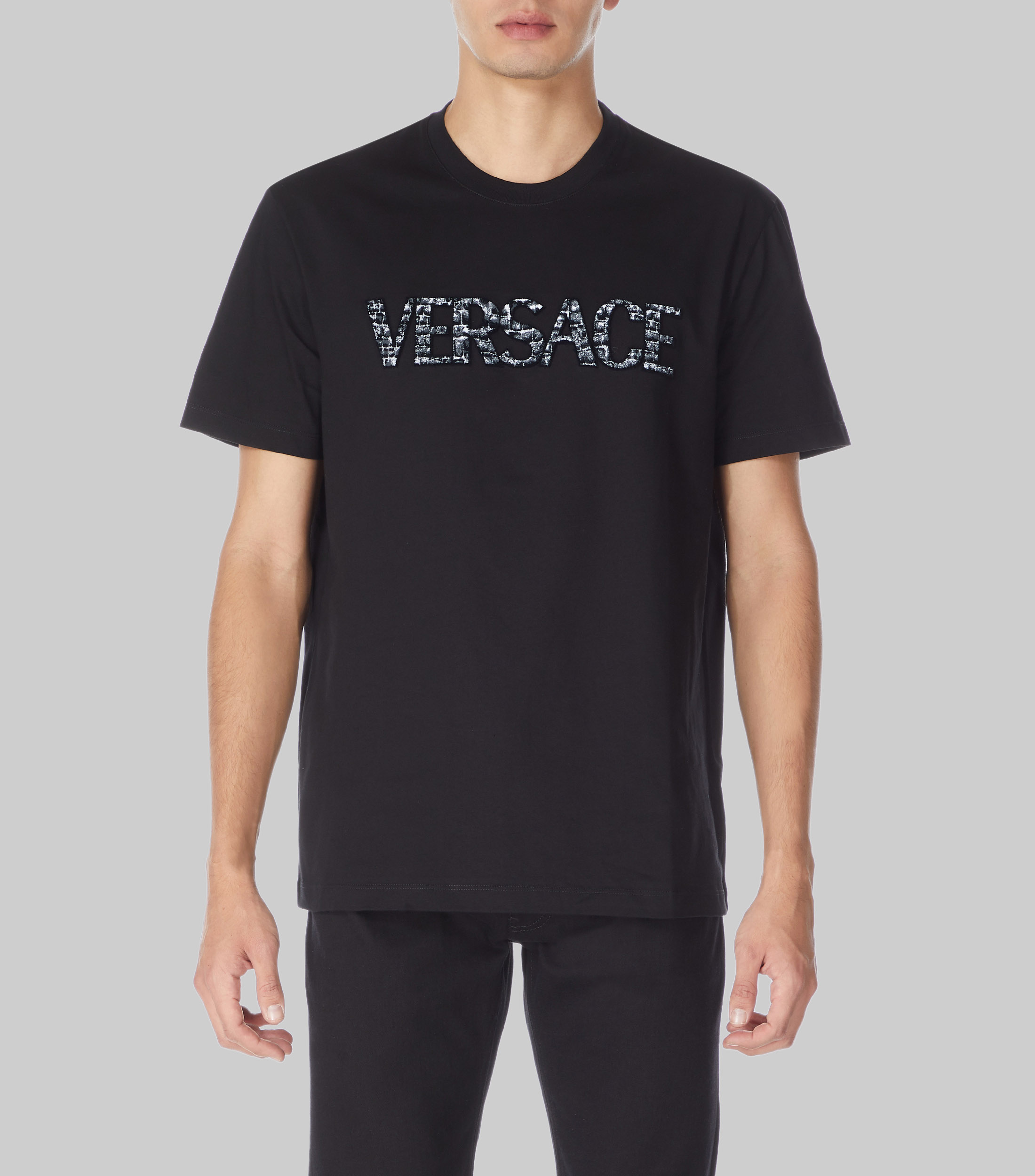 Versace: Playera cuello redondo con manga corta Hombre | El Palacio de ...