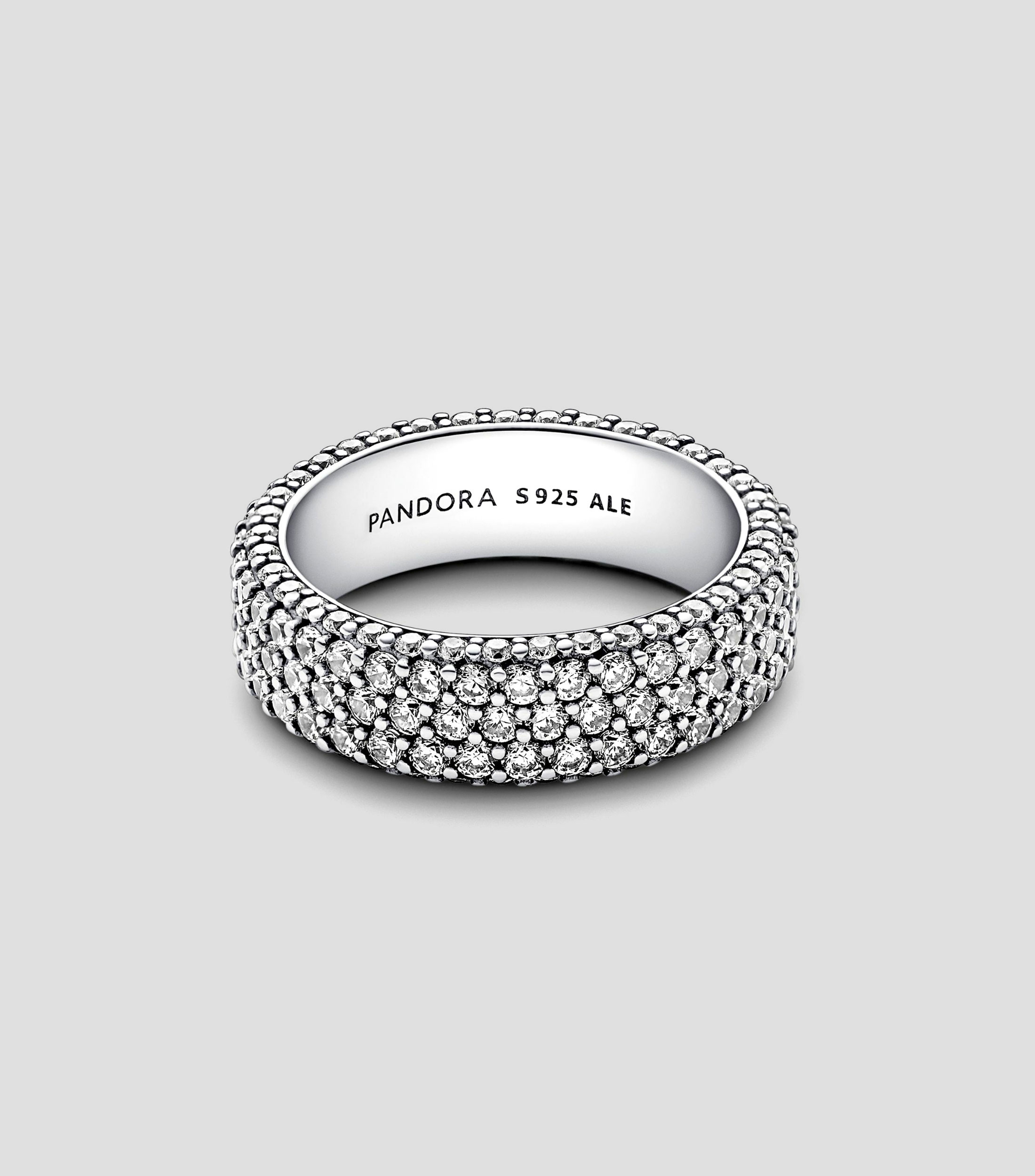 Pandora Anillo en plata Pandora Timeless con hilera de pavé Mujer - El ...