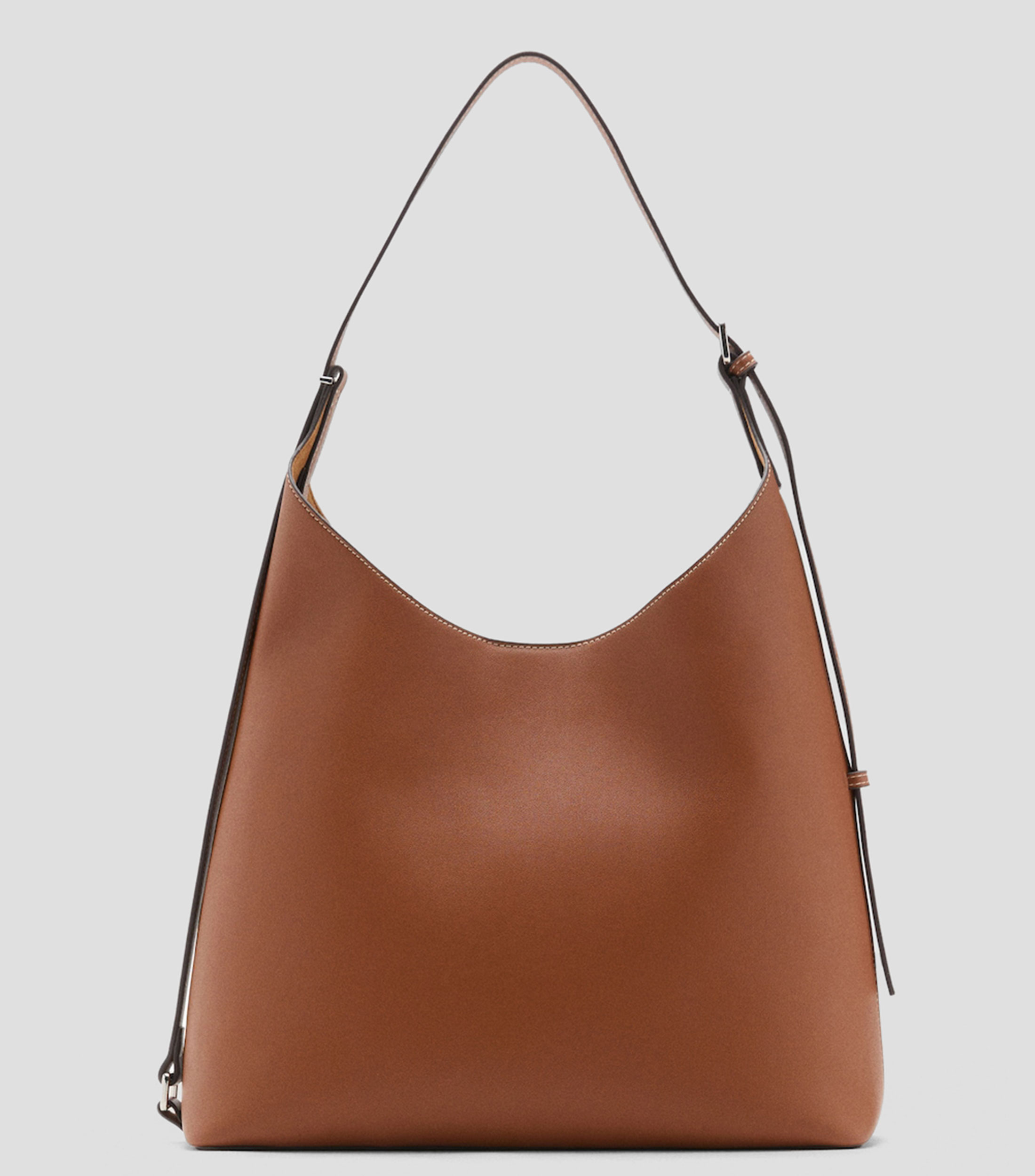 Mango Bolsa tote estilo shopper con pespuntes Mujer |El Palacio de Hierro