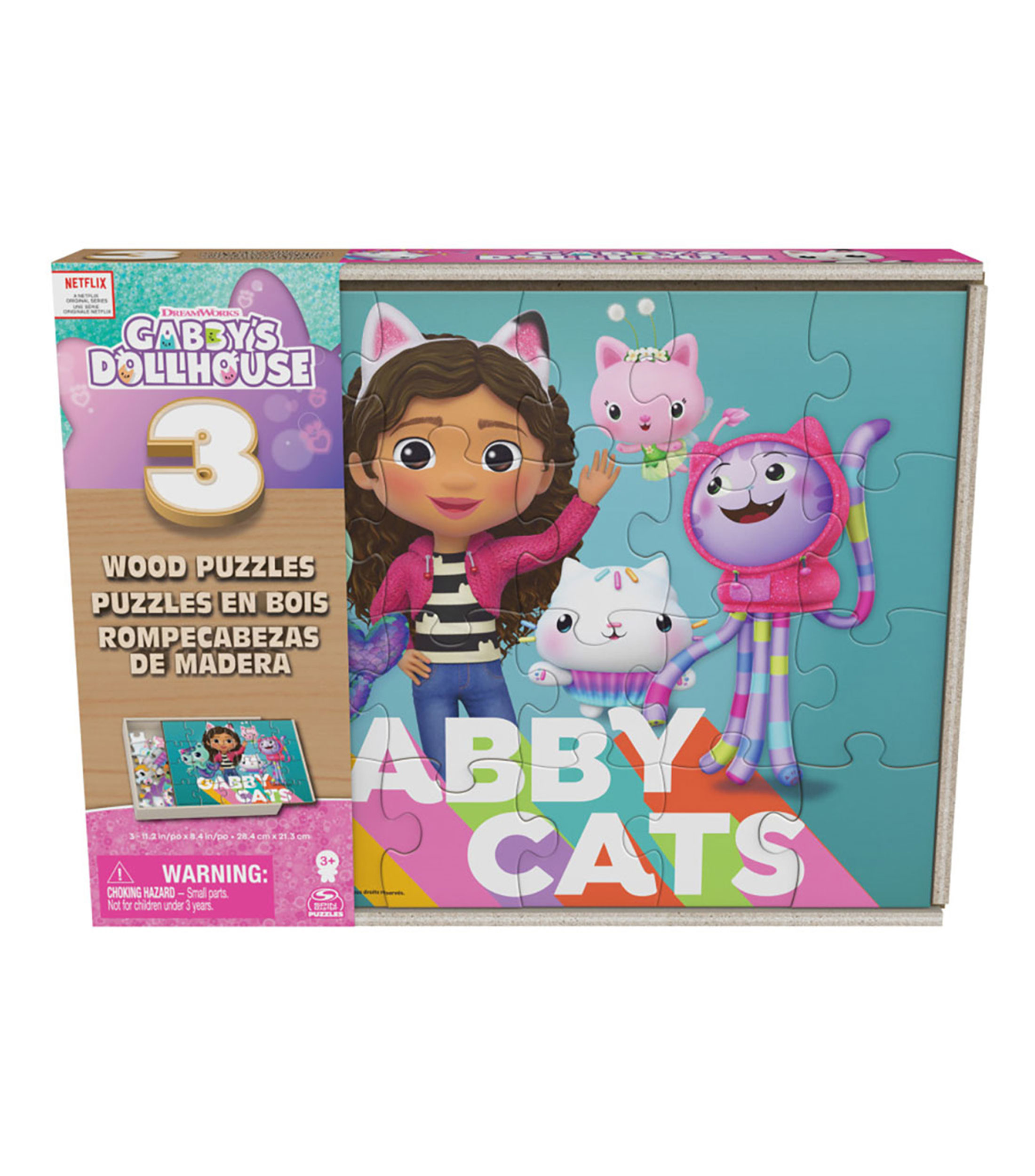 Spin Master: Rompecabezas Madera Gabby´s 3 Pack | El Palacio de Hierro
