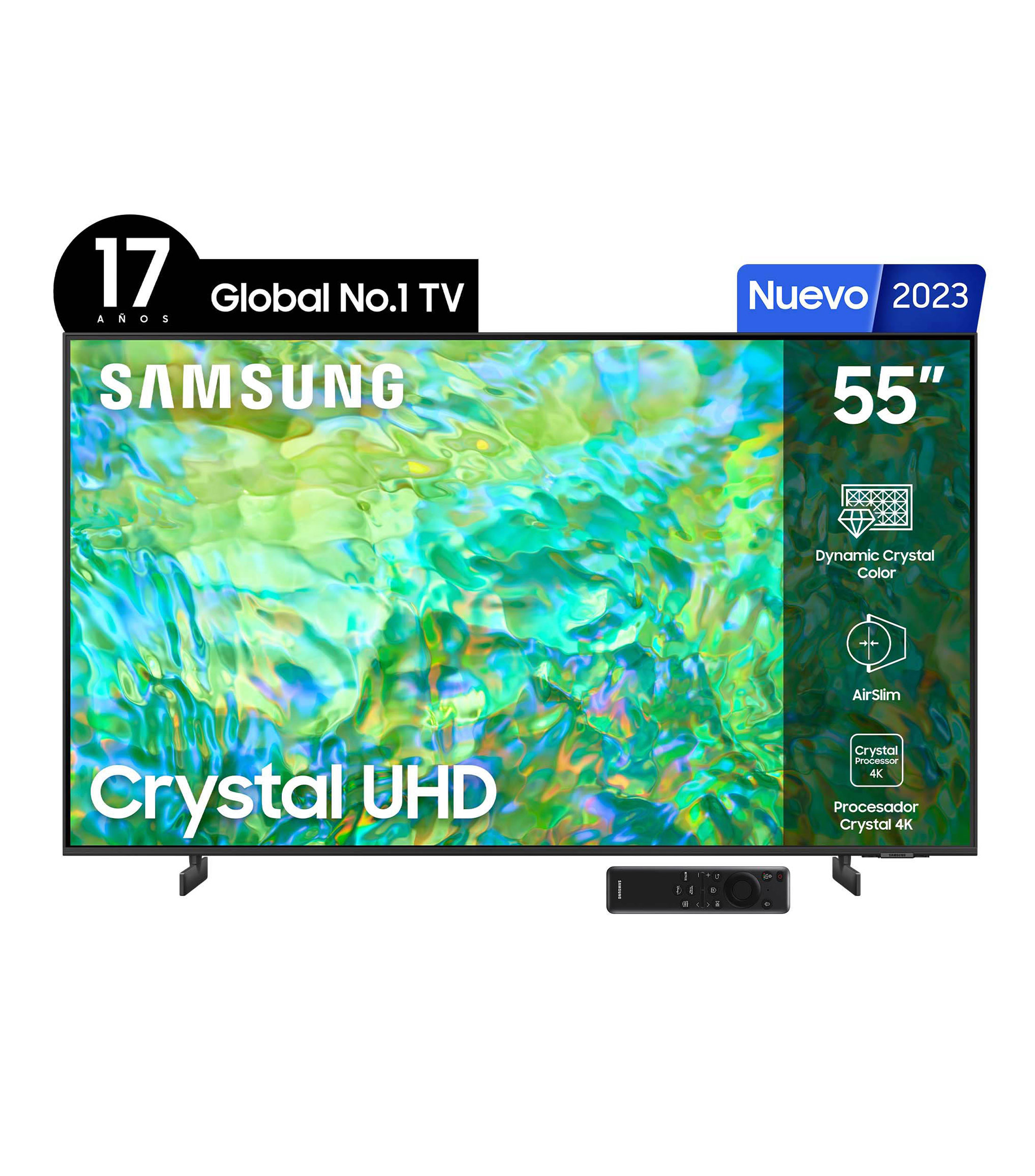 Samsung: Pantalla 55 Pulgadas Plana Crystal UHD 4K UN55CU8000FXZX | El ...