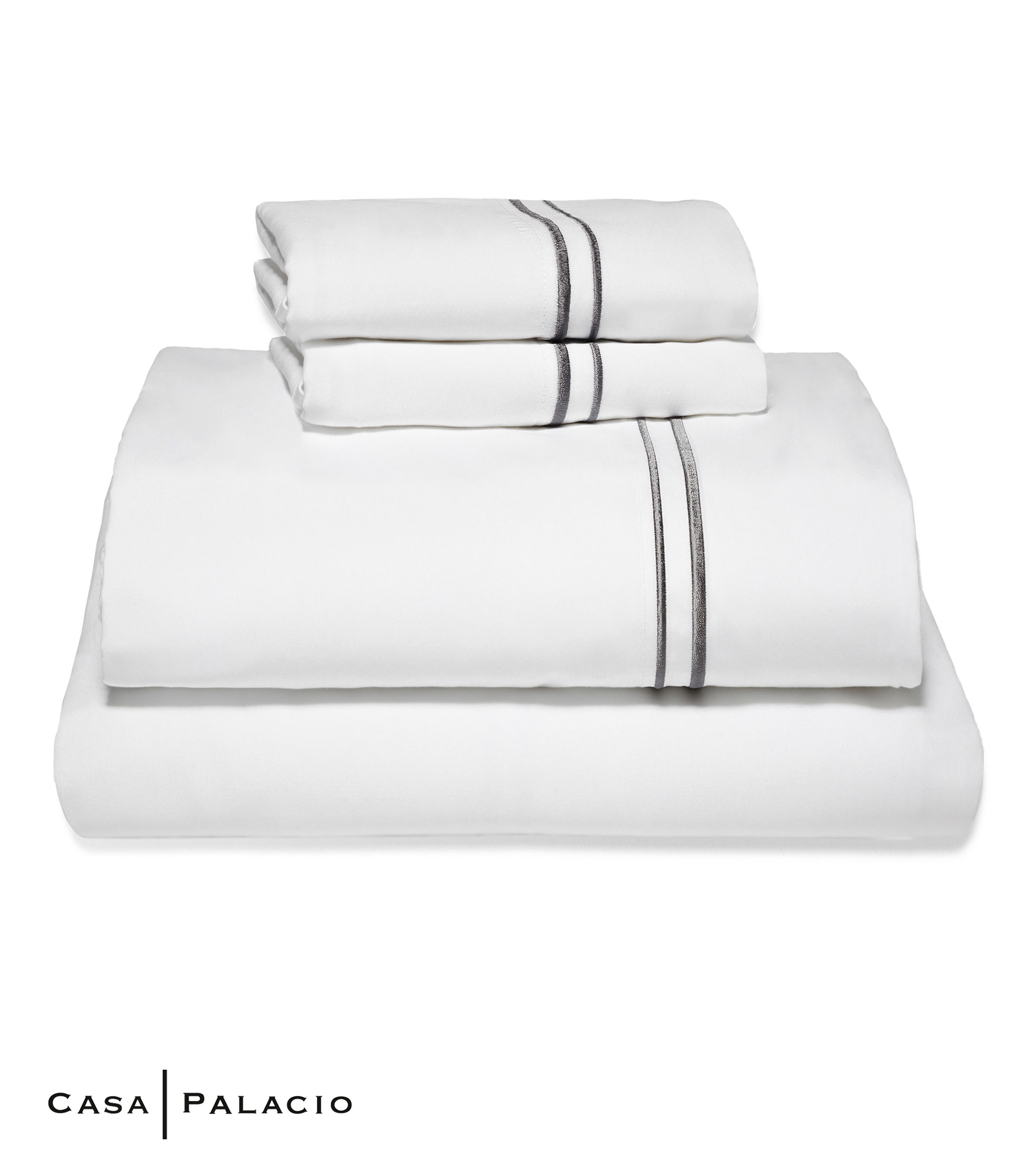 Casa Palacio: Juego de sábanas Matrimonial-Queen Size en algodón Blanco ...