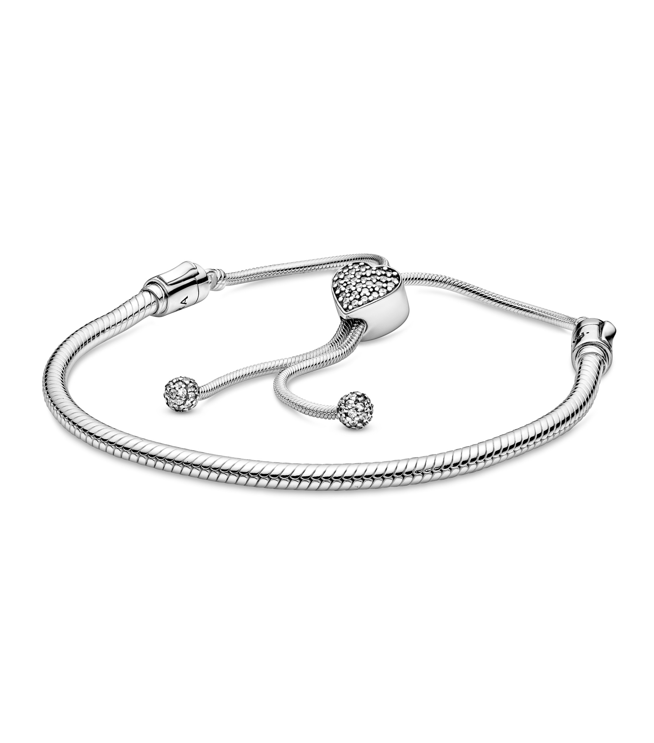 Pandora Brazalete de plata Moments Cadena de Serpiente Mujer - El ...