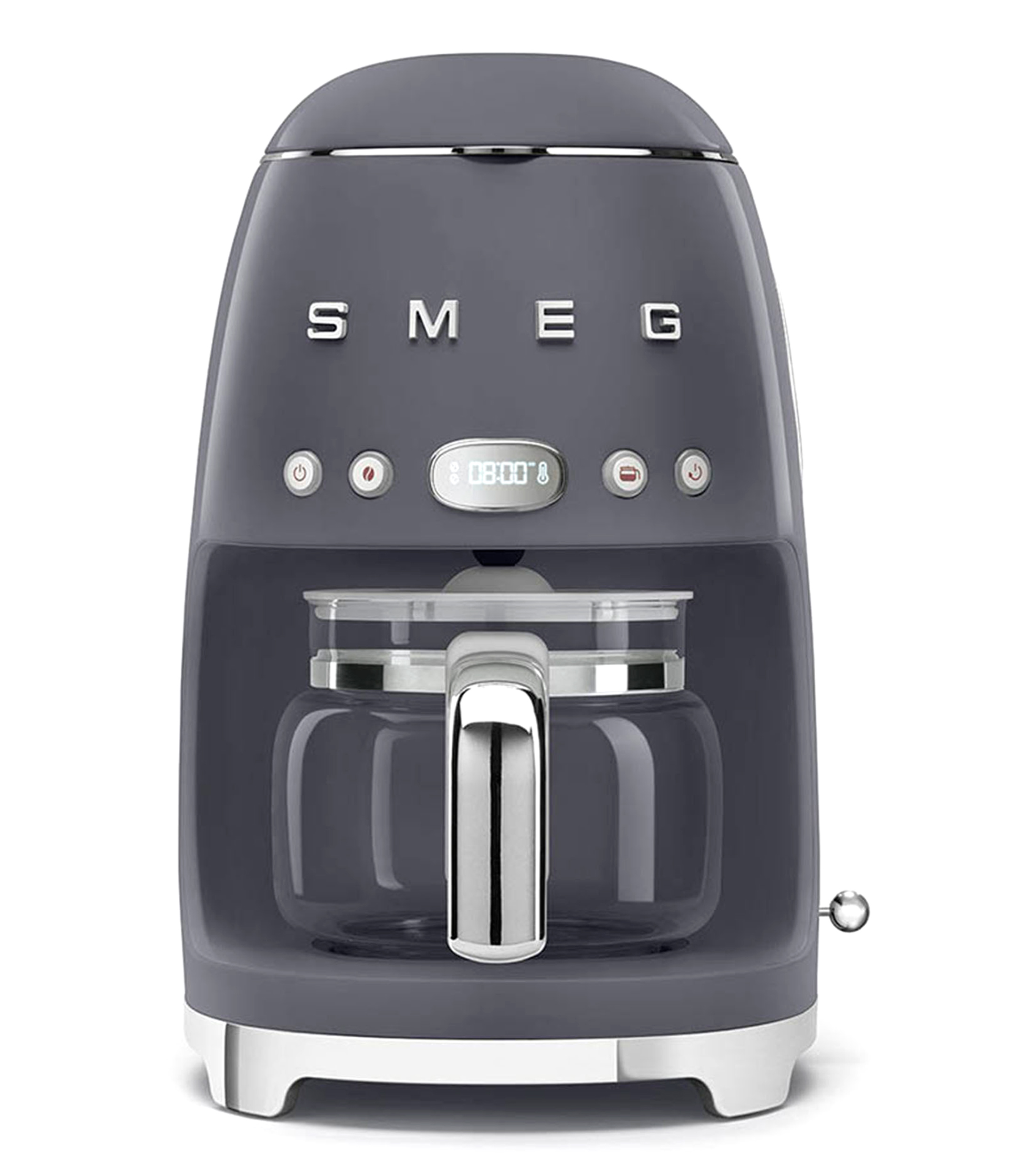 Smeg Cafetera de Goteo, para 10 Tazas, Gris, Acero Inoxidable - El ...