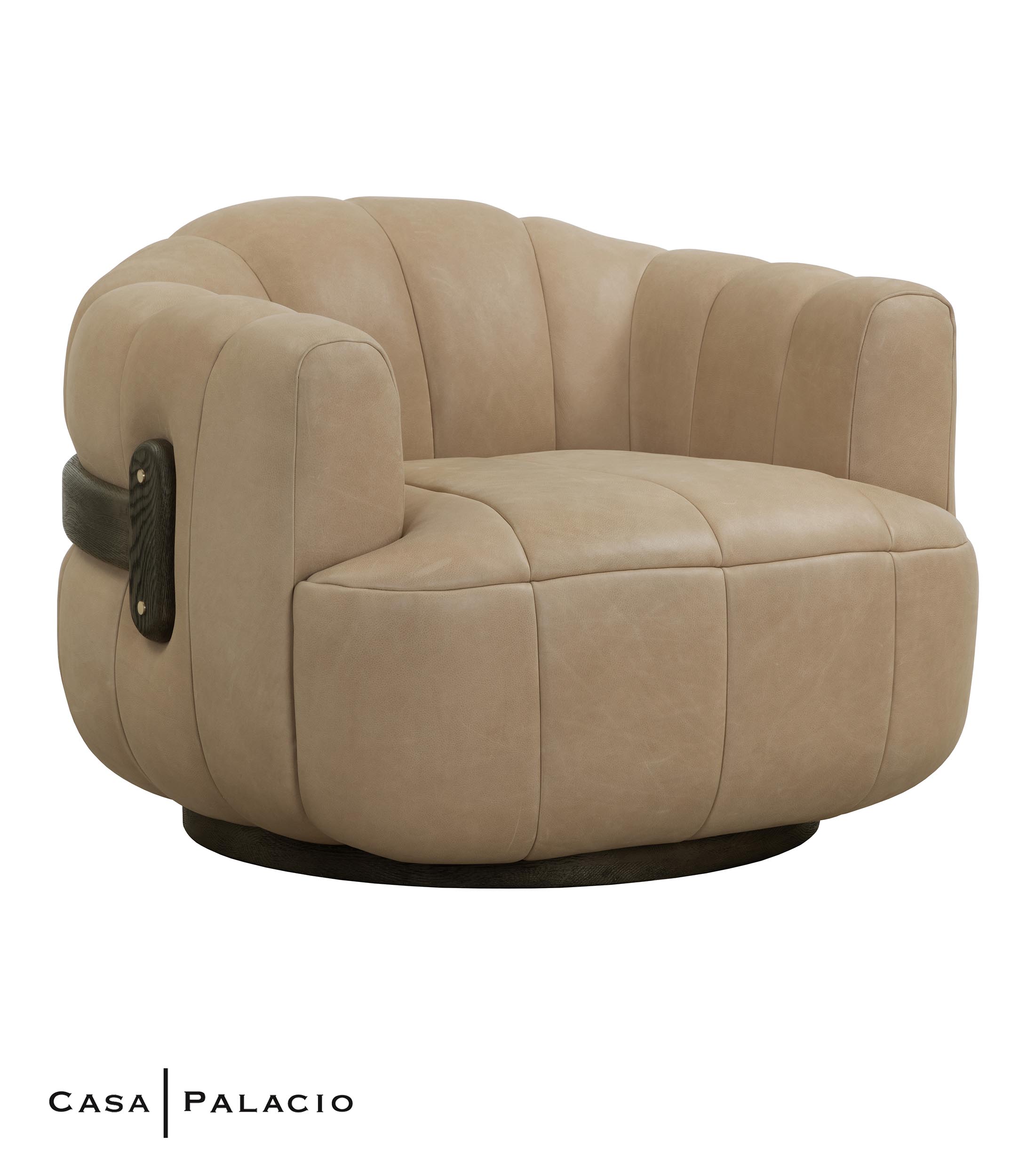 Sunpan Modern Home: Sillón Moderno en piel sintética y roble Tadeo ...