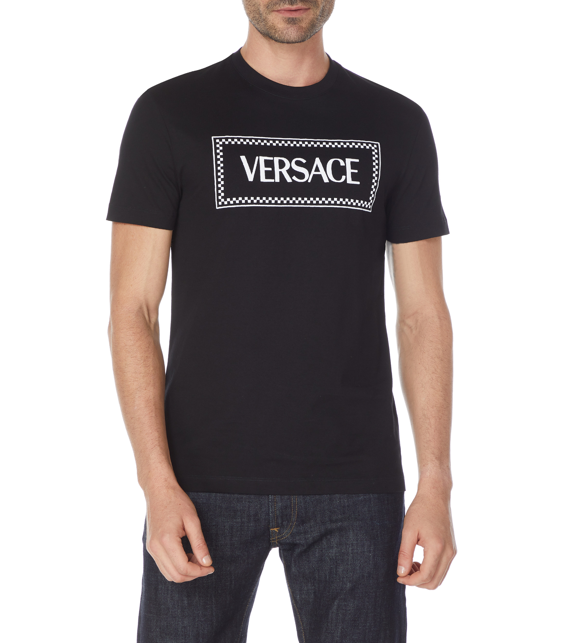 Versace: Playera cuello redondo con manga corta Hombre | El Palacio de ...