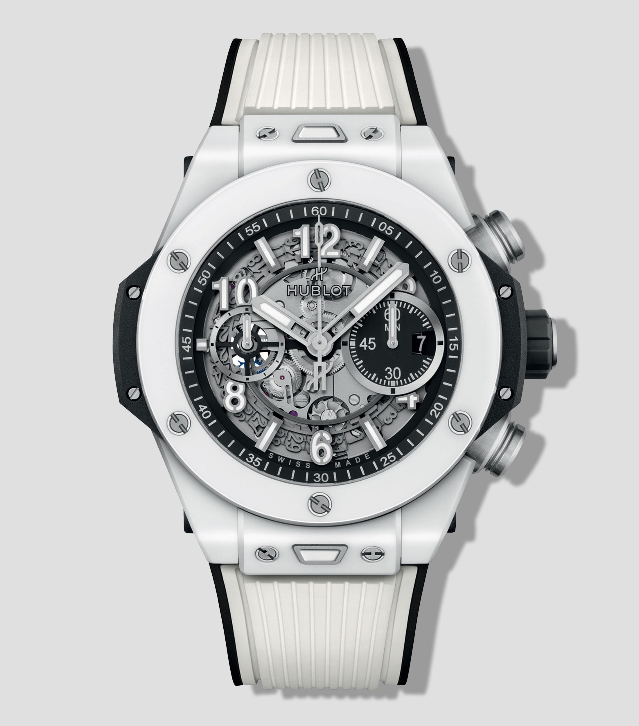 Hublot | BB UNICO WHITE CERAMIC 44 | El Palacio de Hierro