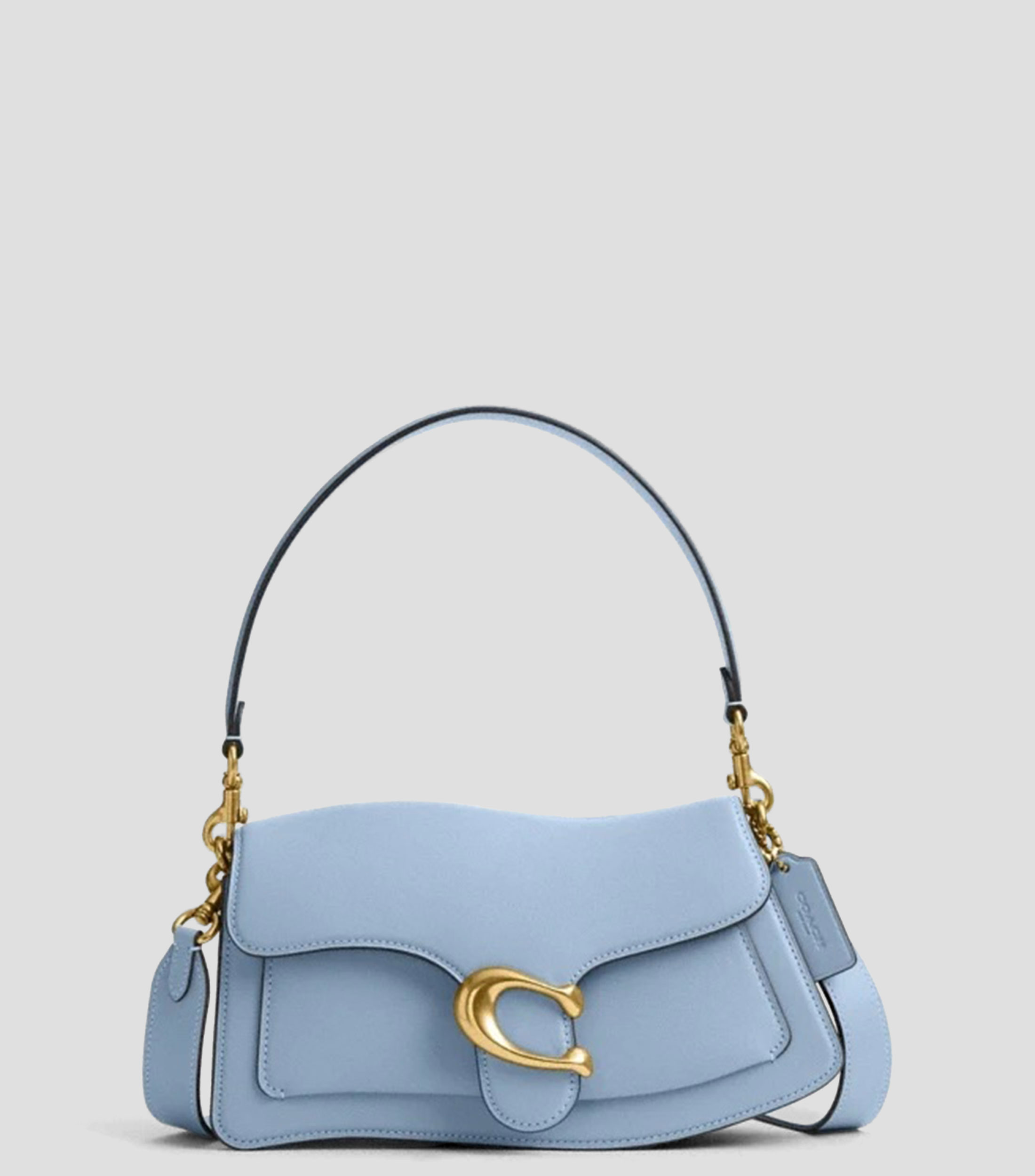 Coach Bolsa shoulder Twisted Tabby en piel azul Mujer |El Palacio de Hierro