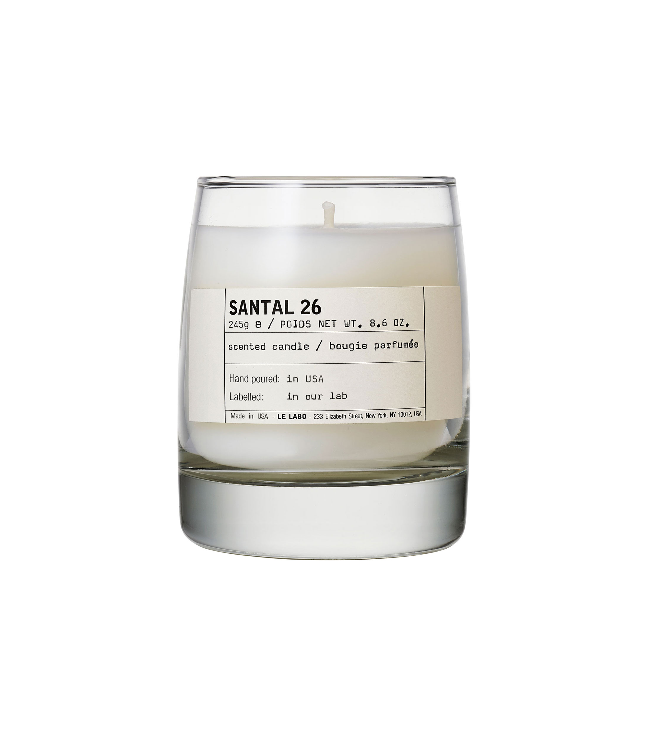 Le Labo Vela Aromática Santal 26, 245 gr - El Palacio de Hierro