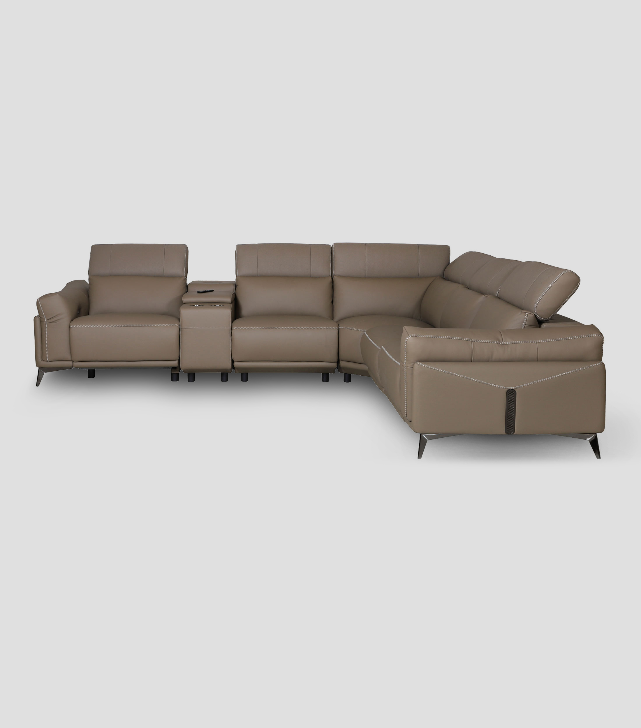 Boal Upper Sala modular reclinable Napa Curvo con Sonido en piel - El ...