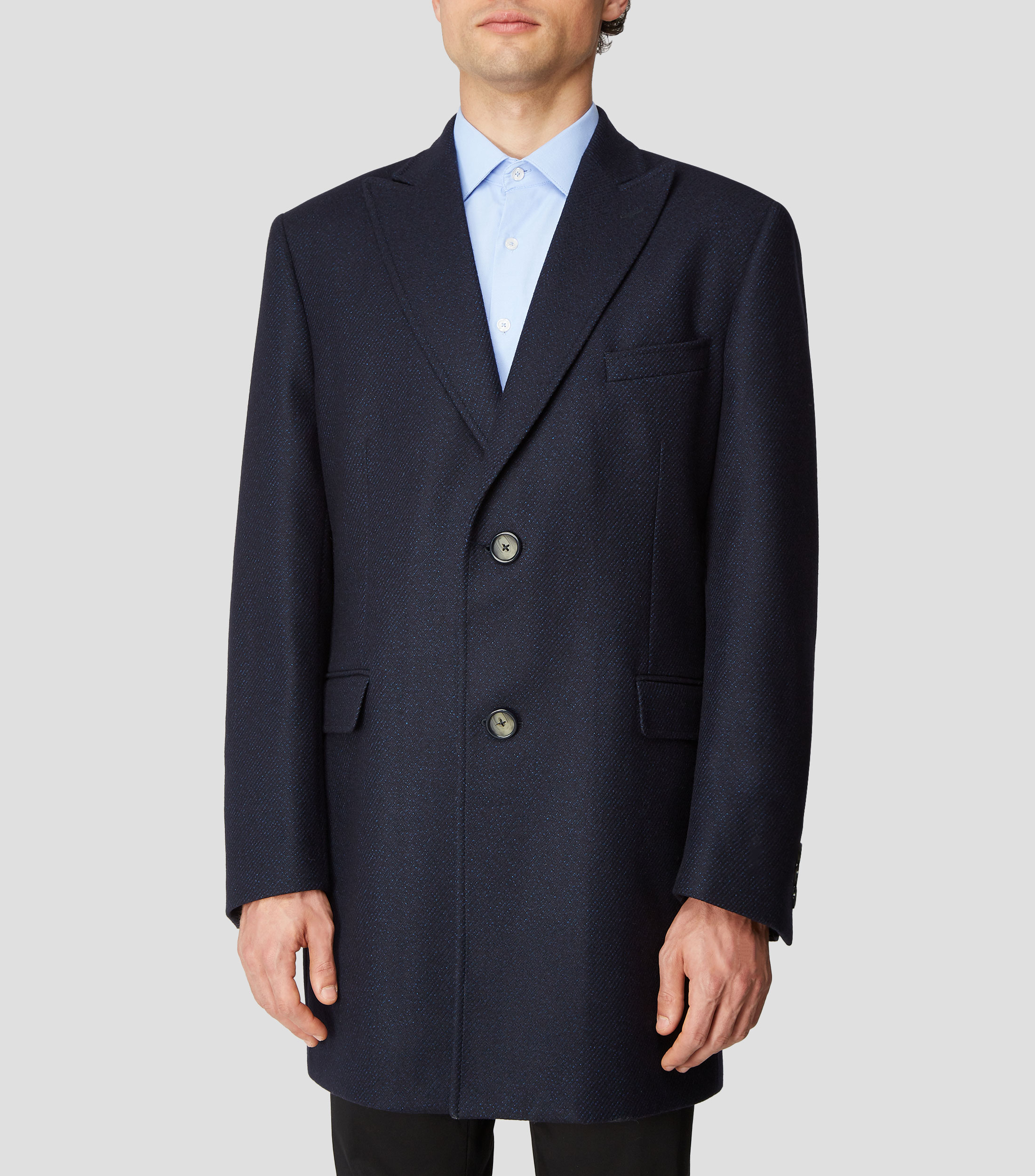 BUCCELLI: Abrigo largo liso Hombre | El Palacio de Hierro