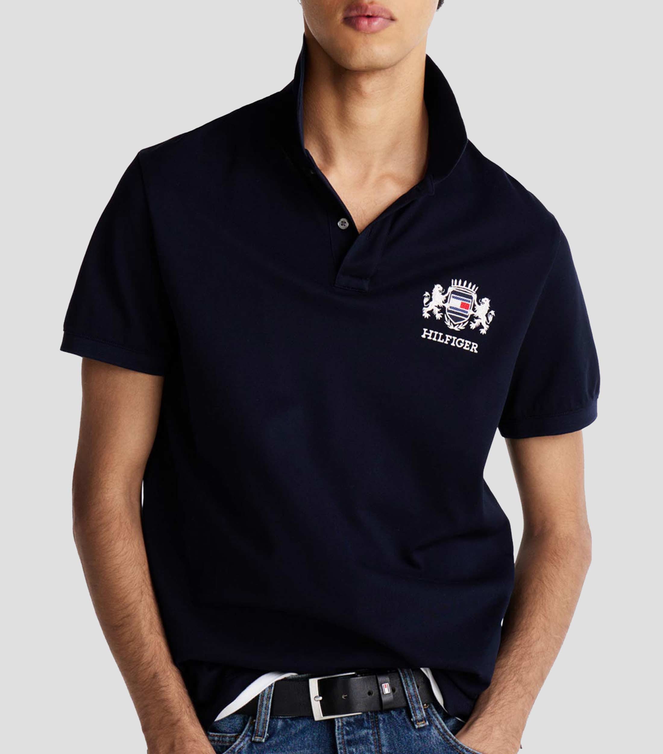 Tommy Hilfiger: Playera tipo polo maga corta lisa Hombre | El Palacio ...