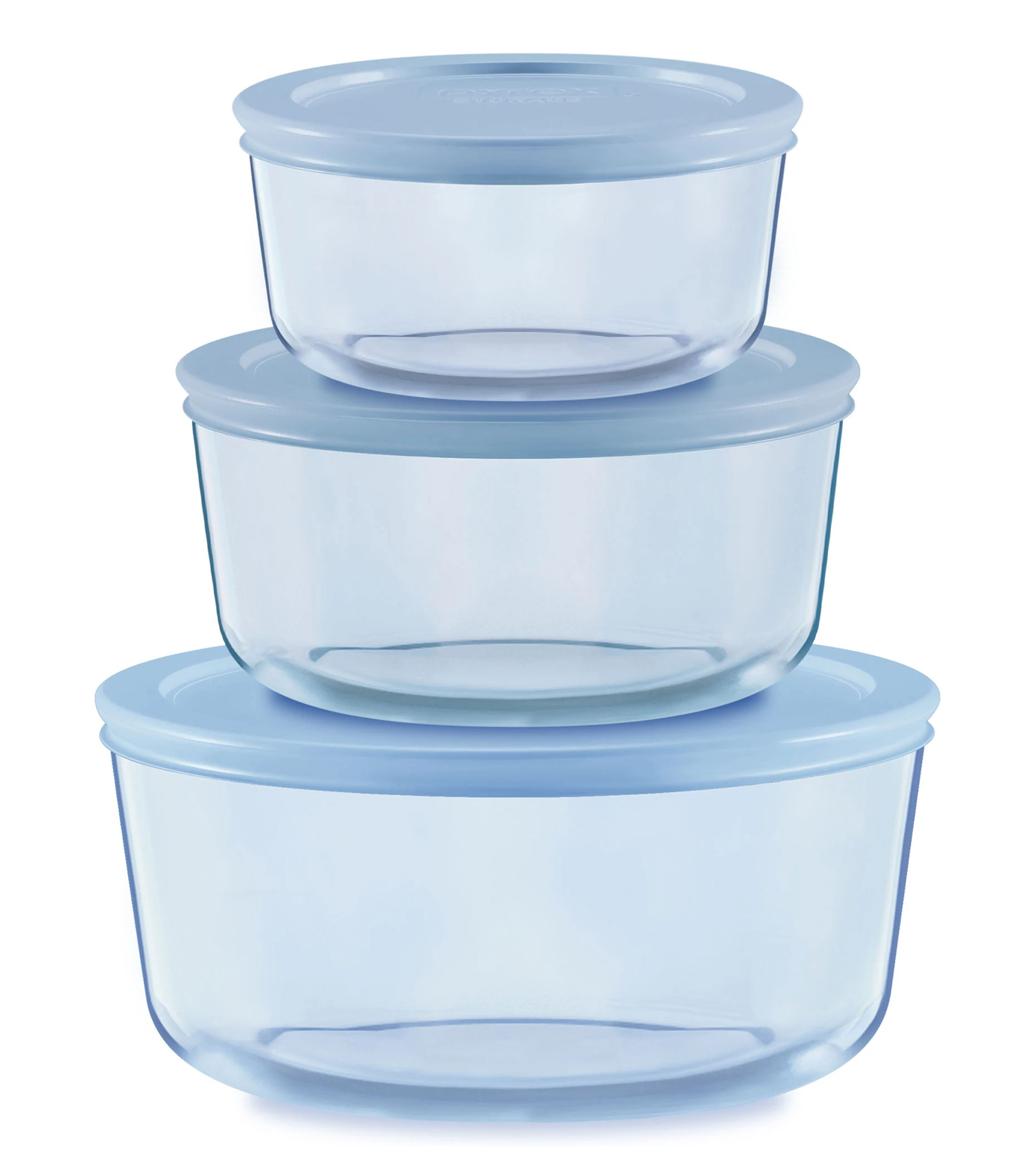 Pyrex: Set 3 refractarios con tapa en Vidrio Refractario | El Palacio ...