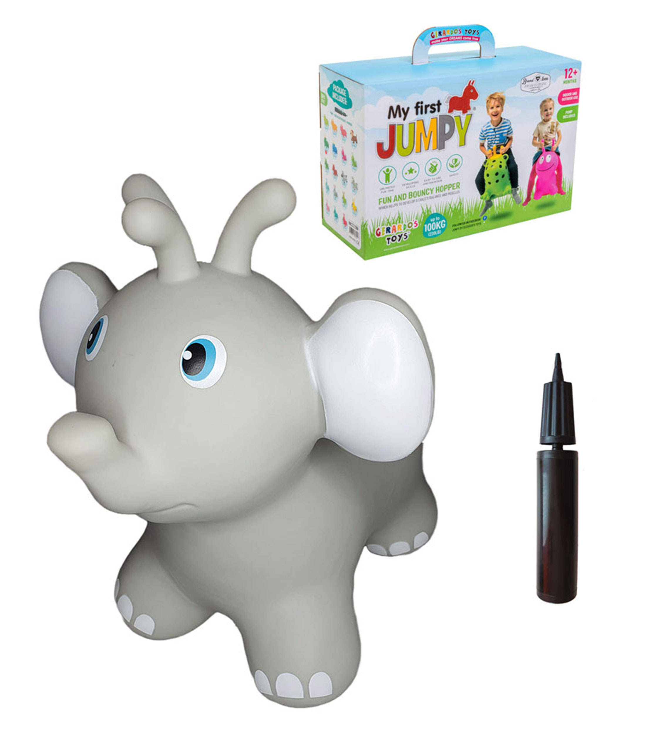 My first JUMPY: Elefante Gris Montable Niña | El Palacio de Hierro