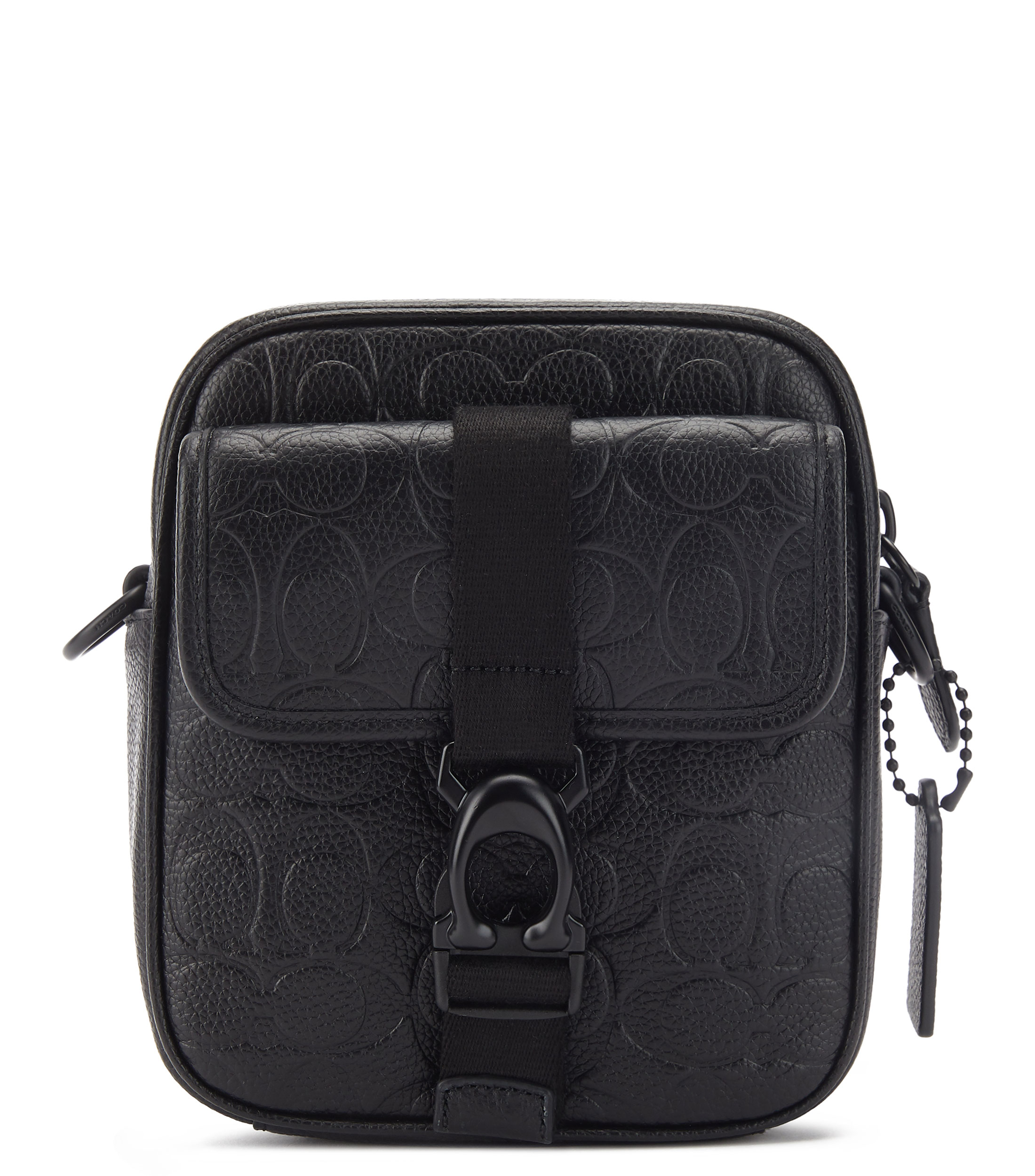 COACH: Bolso Crossbody negro en piel Beck In Blackout monogram Hombre ...