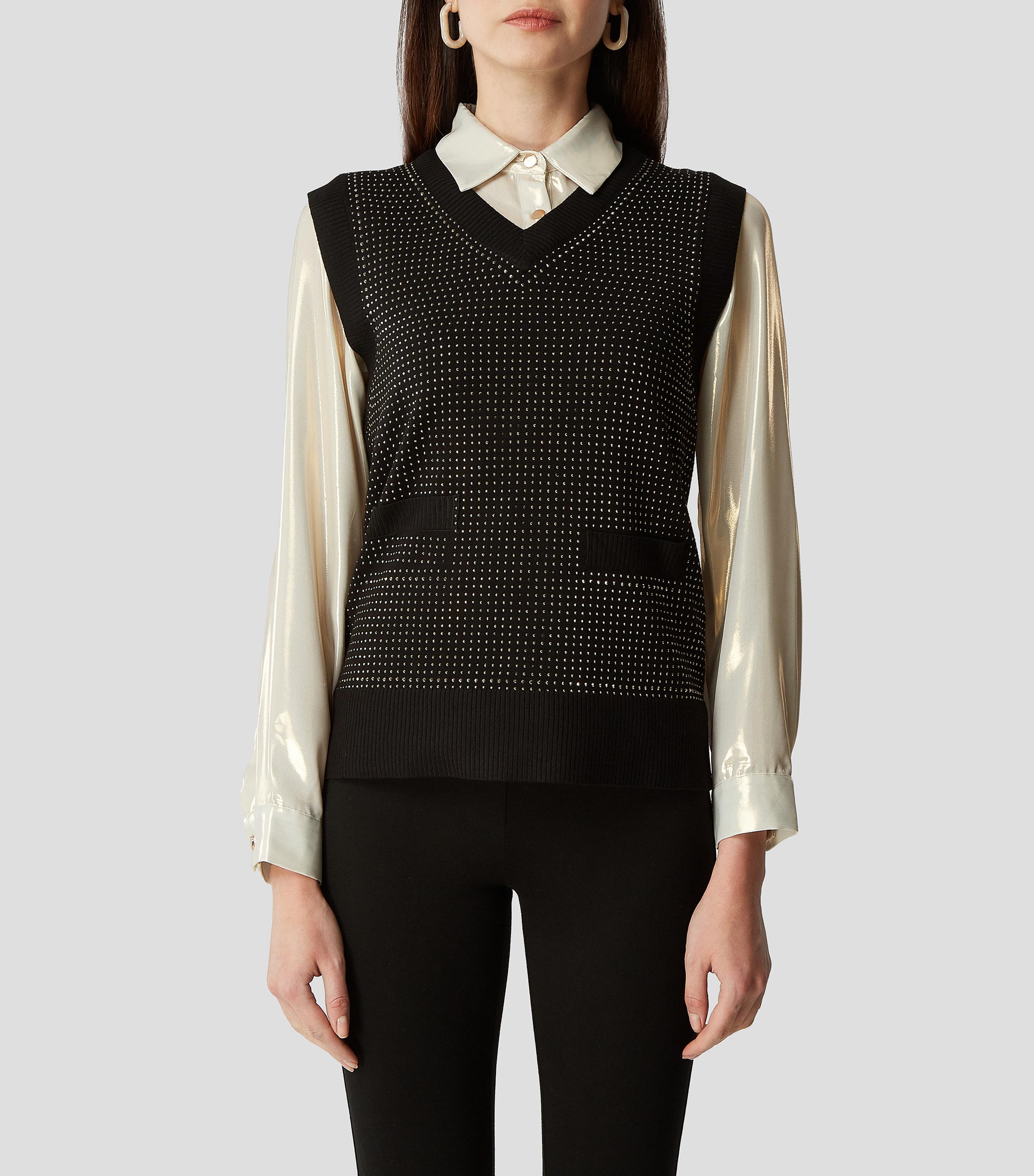 Frank Lyman: Chaleco cuello V Mujer | El Palacio de Hierro