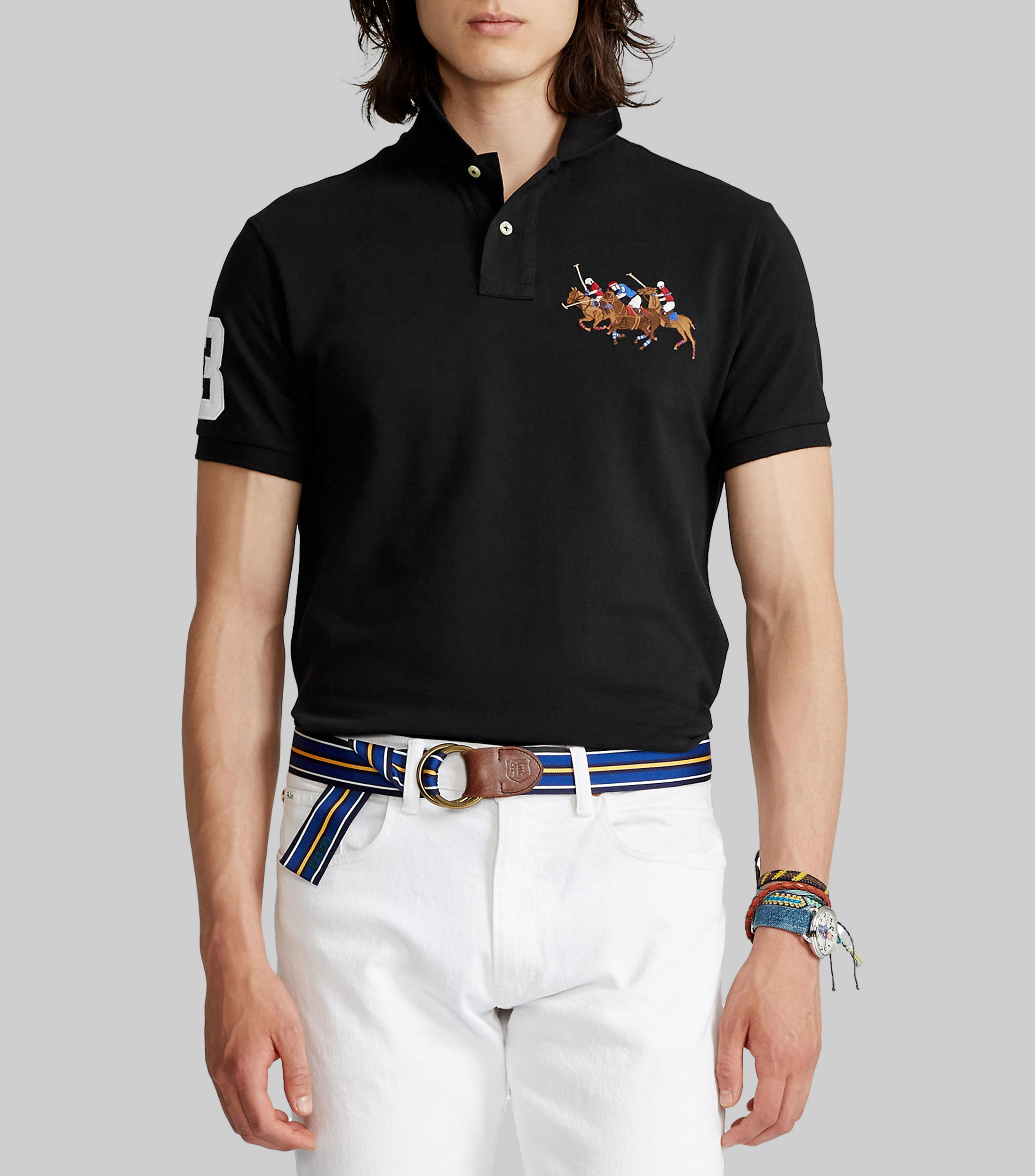 Lauren Ralph Lauren: Playera Polo personalizado de corte entallado con ...