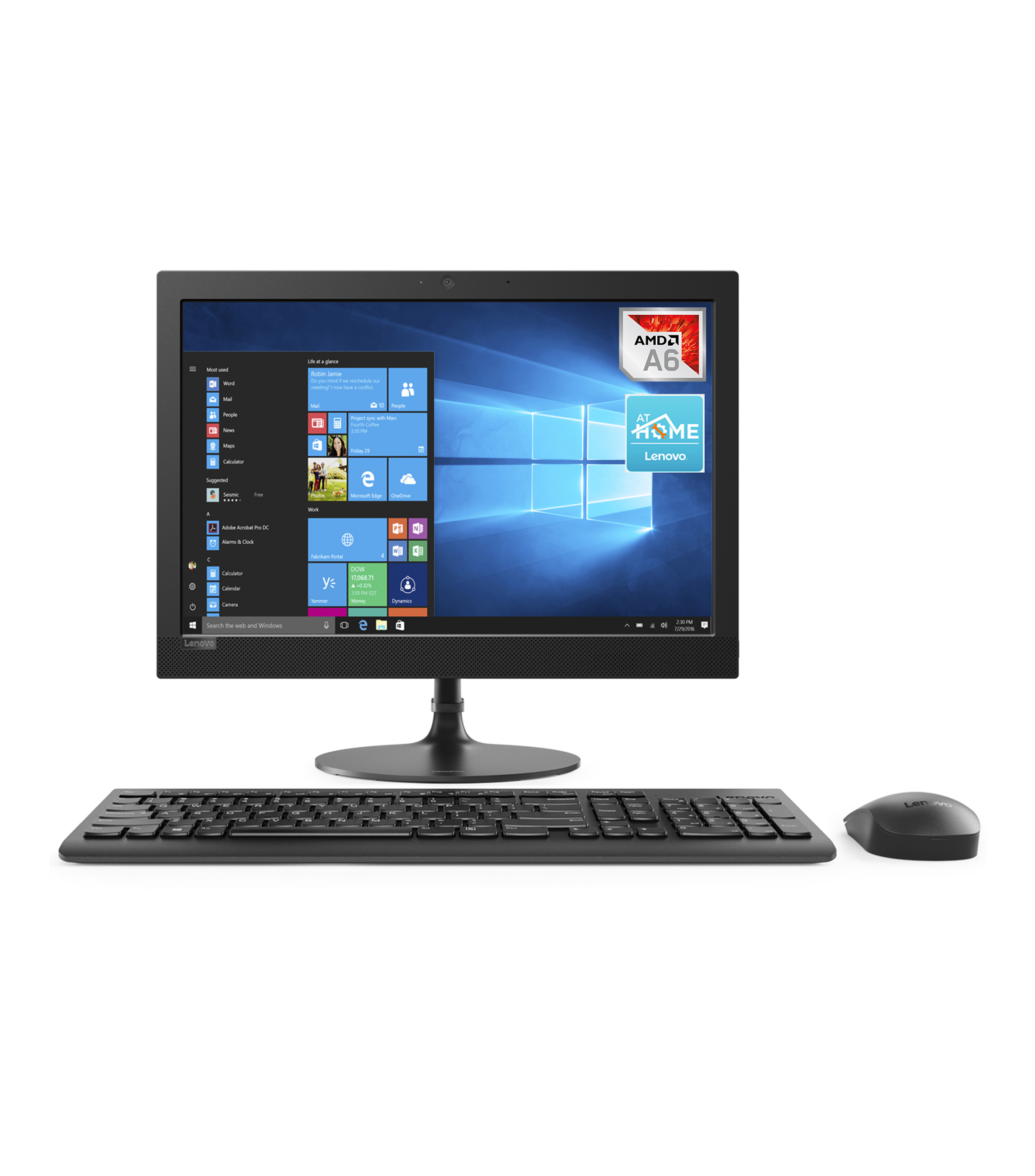 Lenovo Computadora de Escritorio, IdeaCentre AIO 330, 19.5", AMD A6 ...