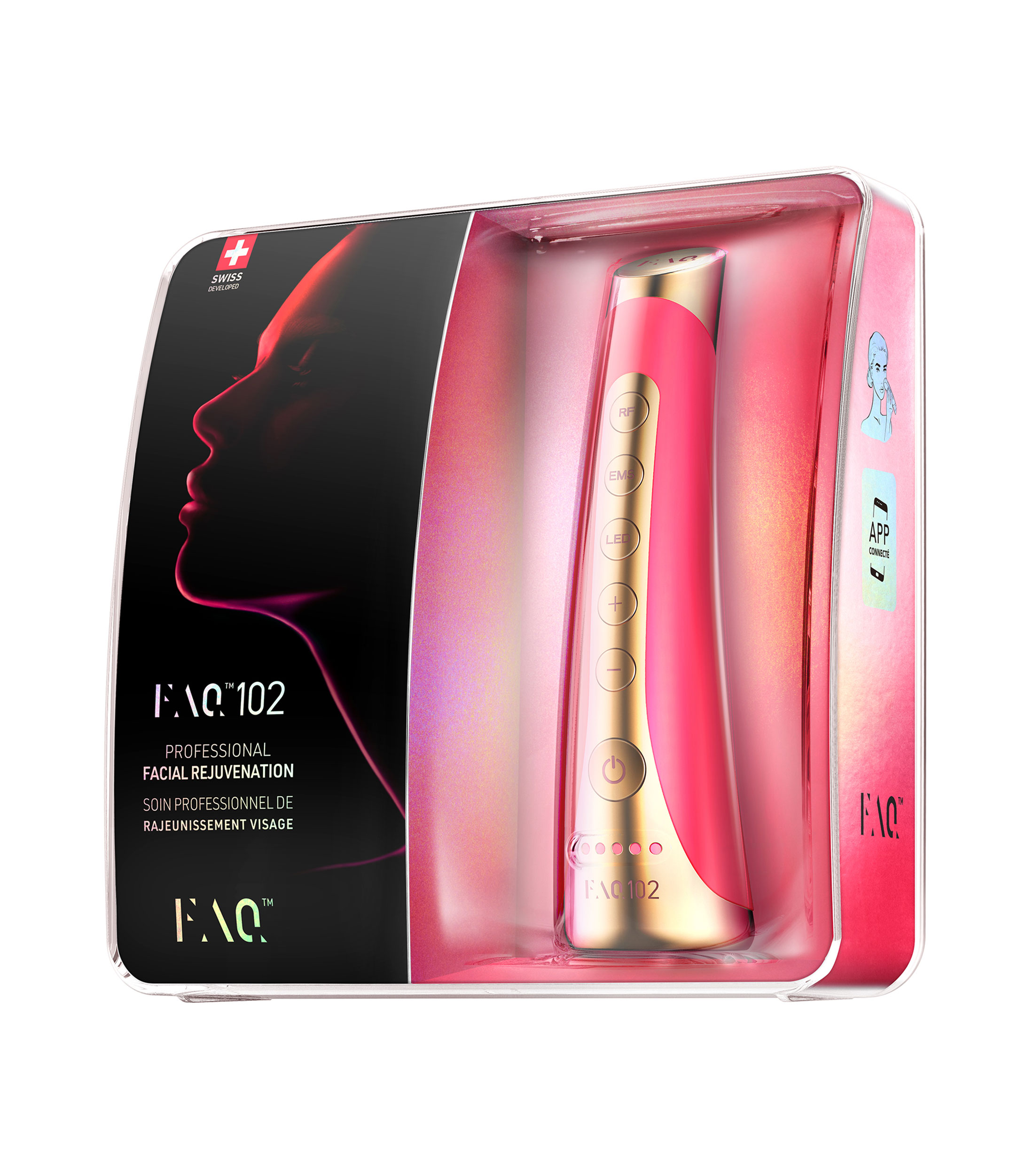 Foreo FAQ 102 Dispositivo profesional de rejuvenecimiento facial con ...