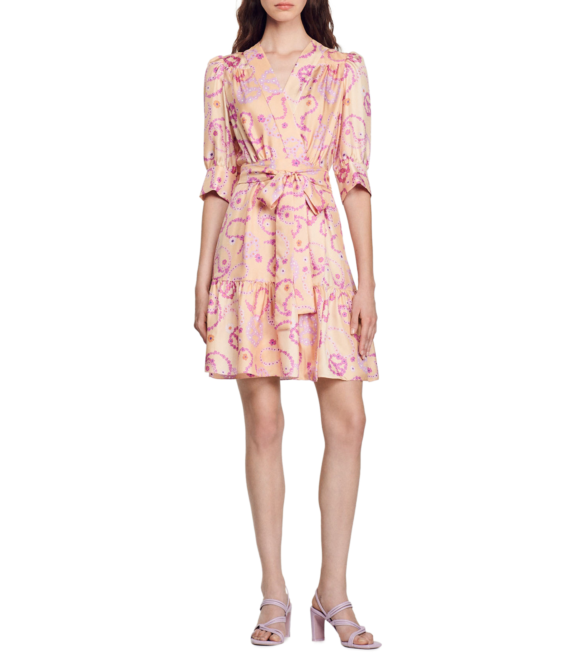 Sandro Vestido mini con print Mujer - El Palacio de Hierro