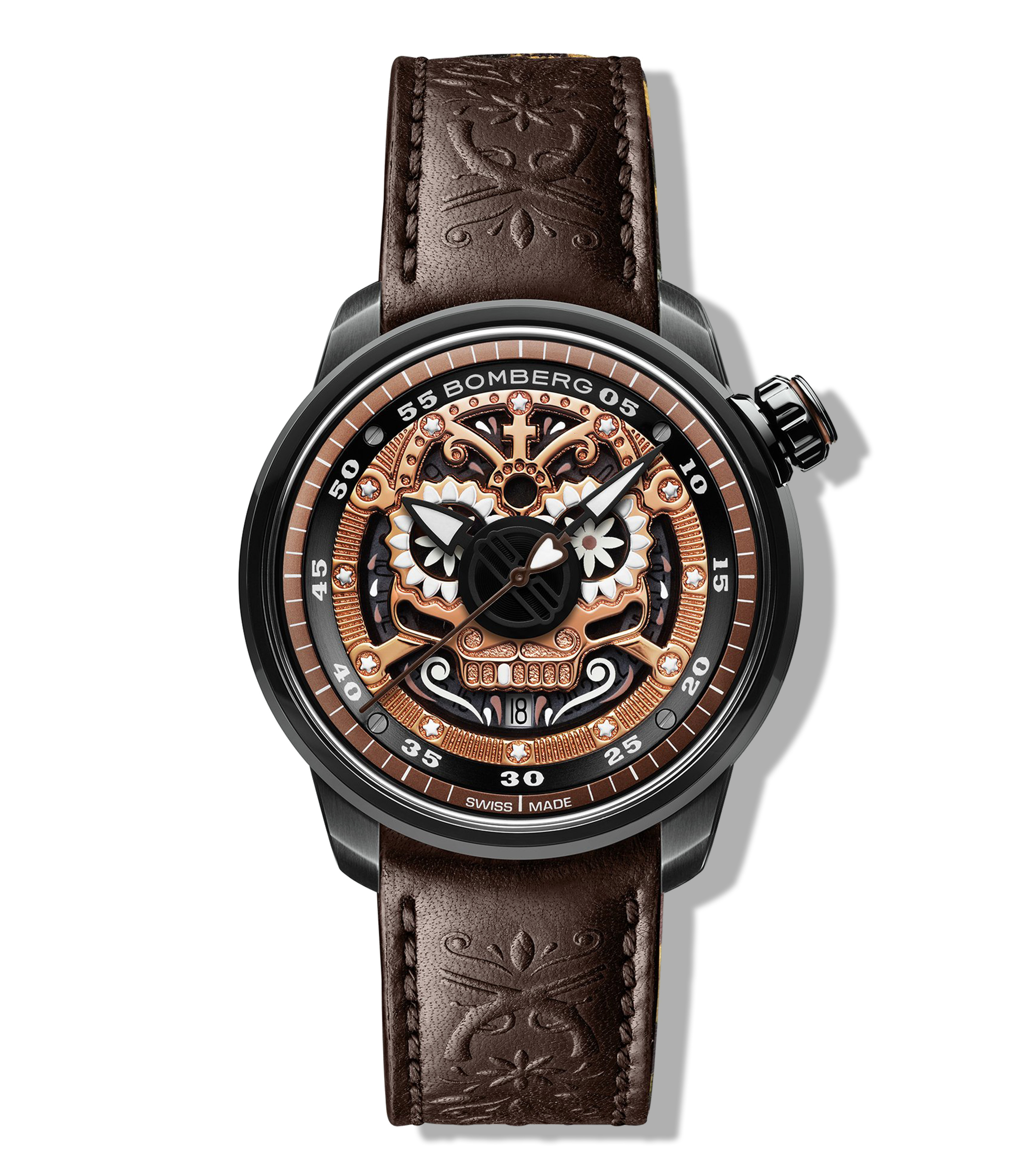 BOMBERG Reloj BB-01 Automatic Mariachi Skull Hombre - El Palacio de Hierro