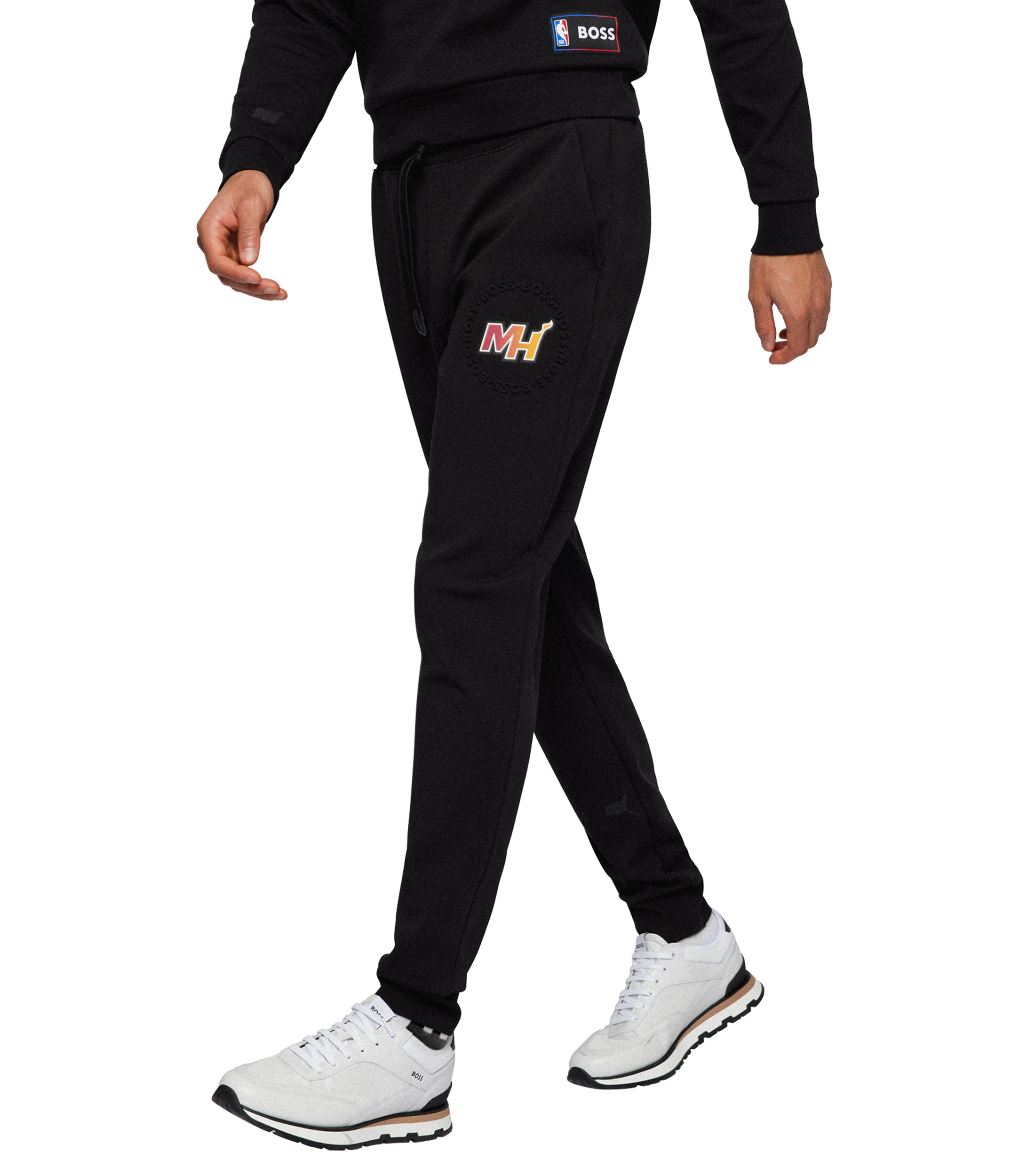 Boss Pants de chándal BOSS & NBA en mezcla de algodón con detalle ...