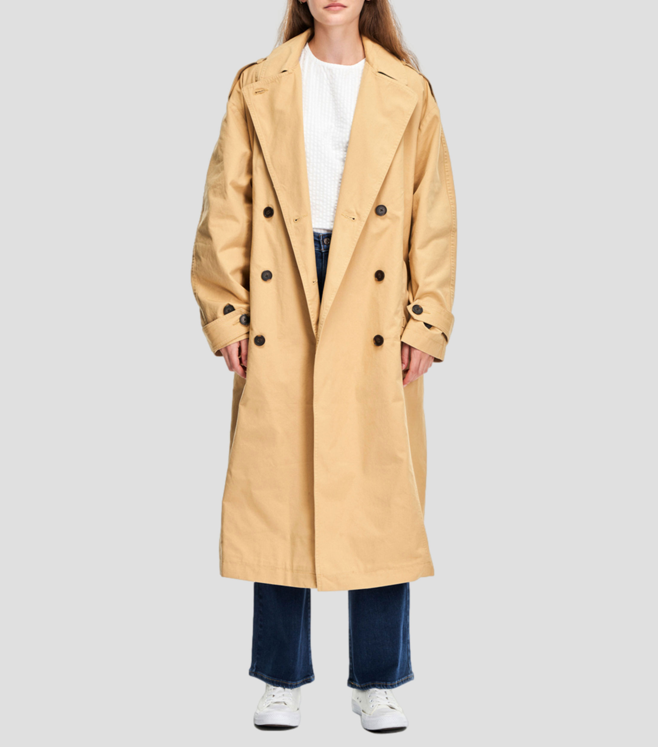 Levi's Gabardina larga con botonadura Mujer - El Palacio de Hierro