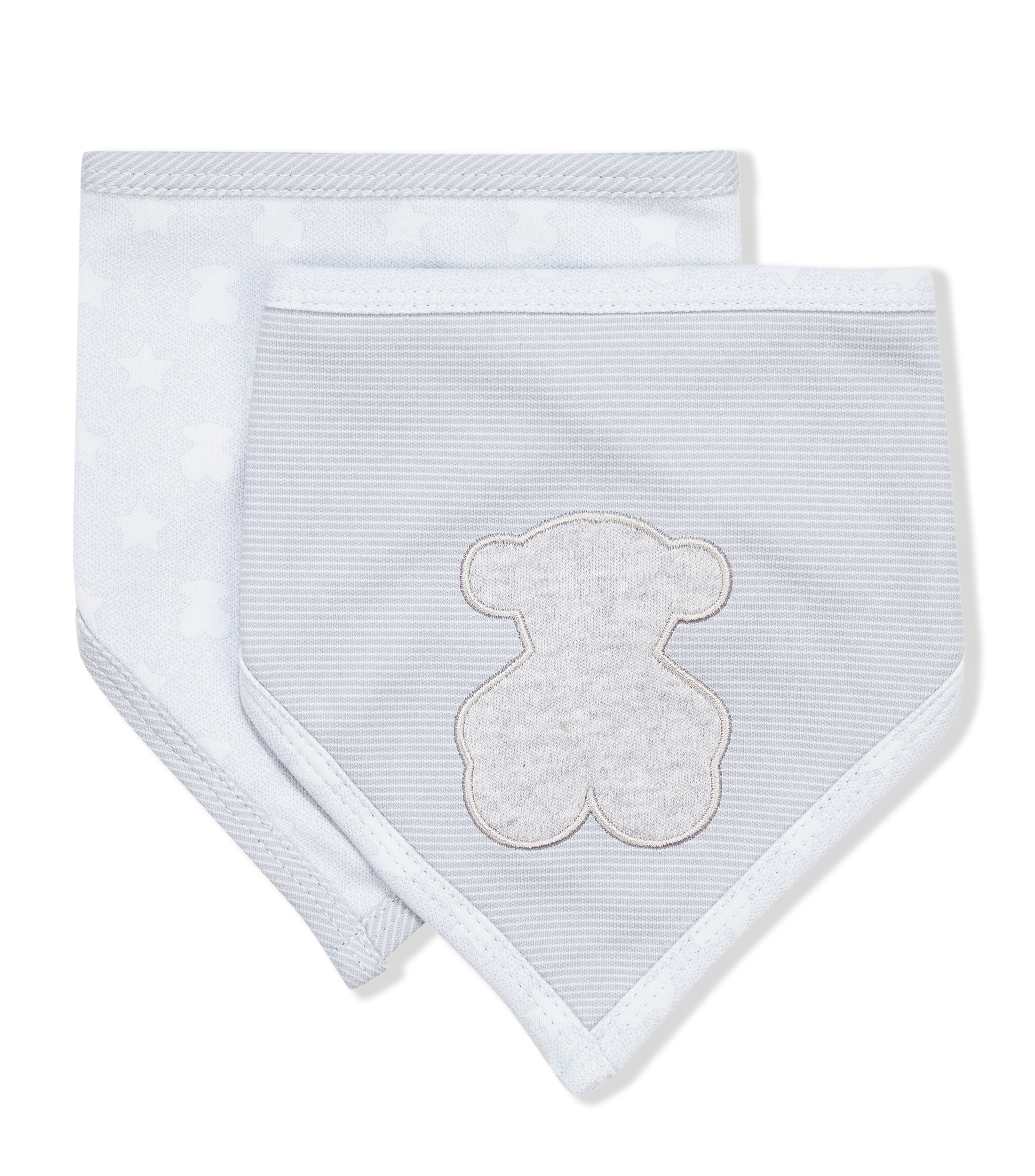 Baby Tous Set 2 Baberos en textil gris Bebé - El Palacio de Hierro