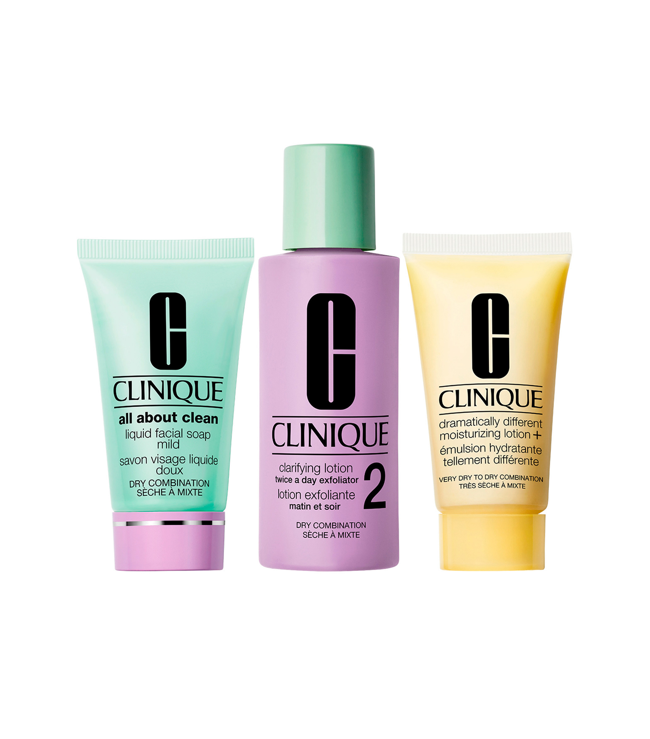 Clinique Set para Pieles Secas Mini Kit 3 Step Skin Type 2 Unisex - El ...