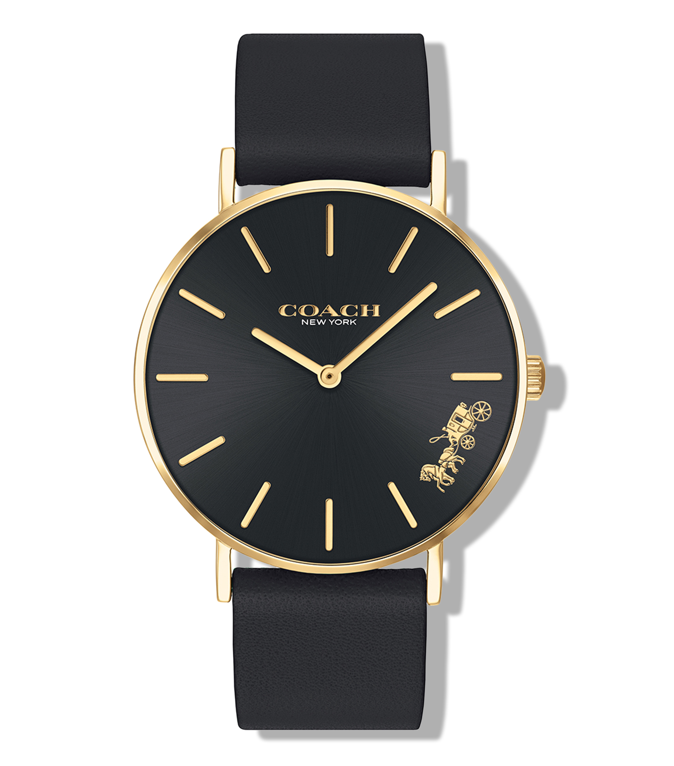 COACH Reloj Perry Piel Negra Mujer - El Palacio de Hierro