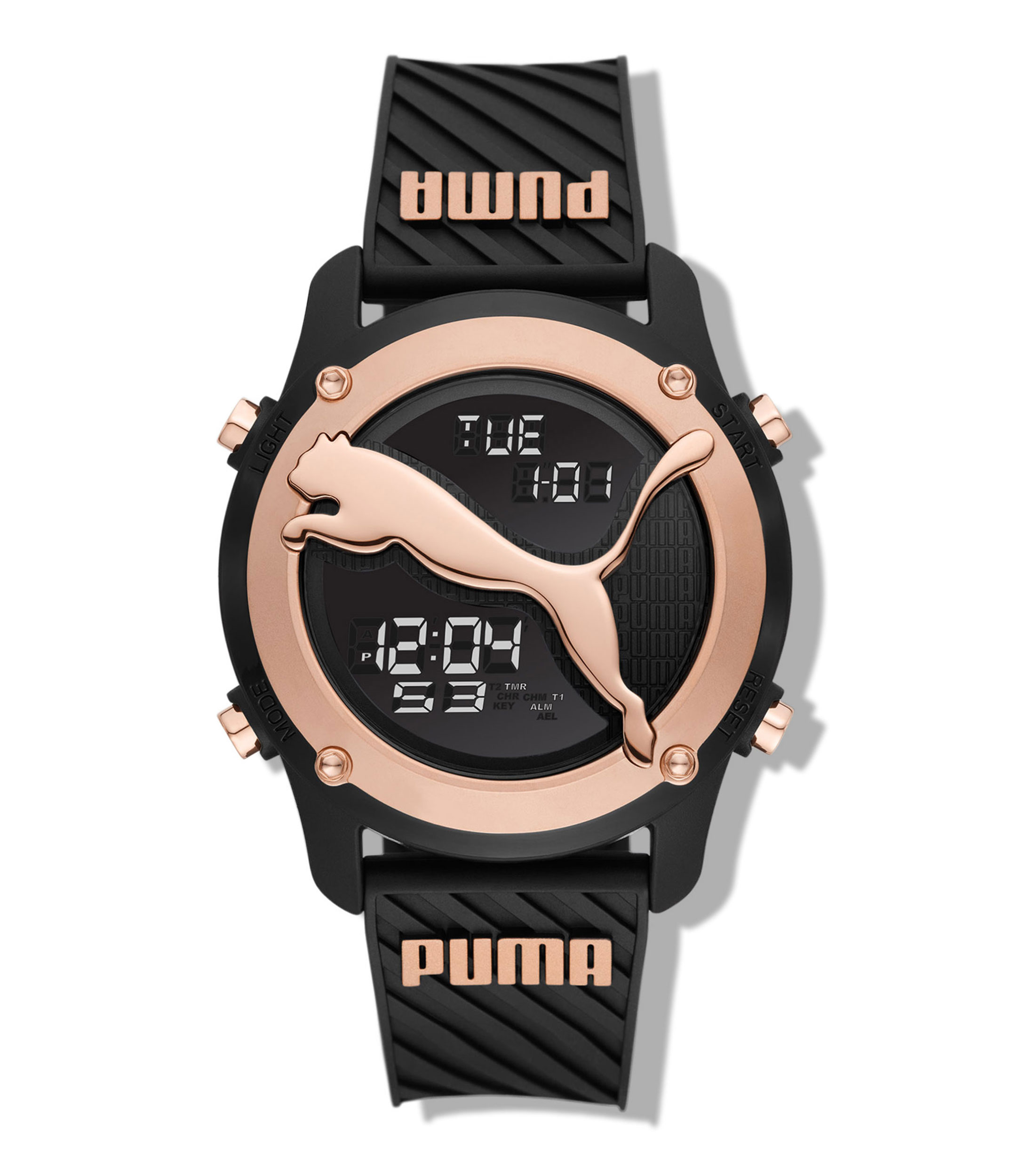 Puma Reloj para Hombre Big Cat Casual, Rosa, Negro - El Palacio de Hierro