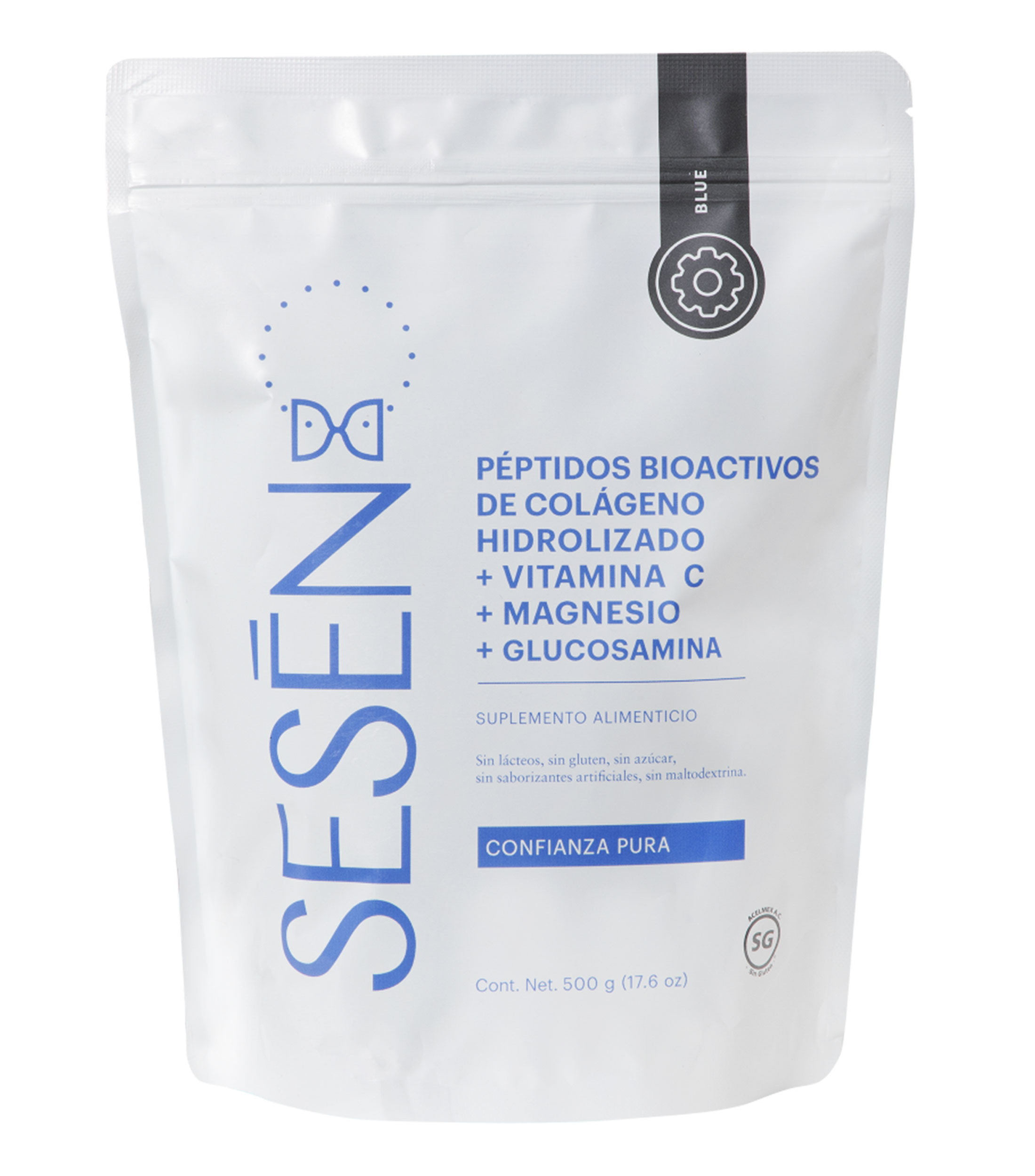 Sesen Colágeno Hidrolizado con Magnesio y Vitamina C, 500 g - El ... Sesen Colágeno Hidrolizado con Magnesio y Vitamina C, 500 g - El ...