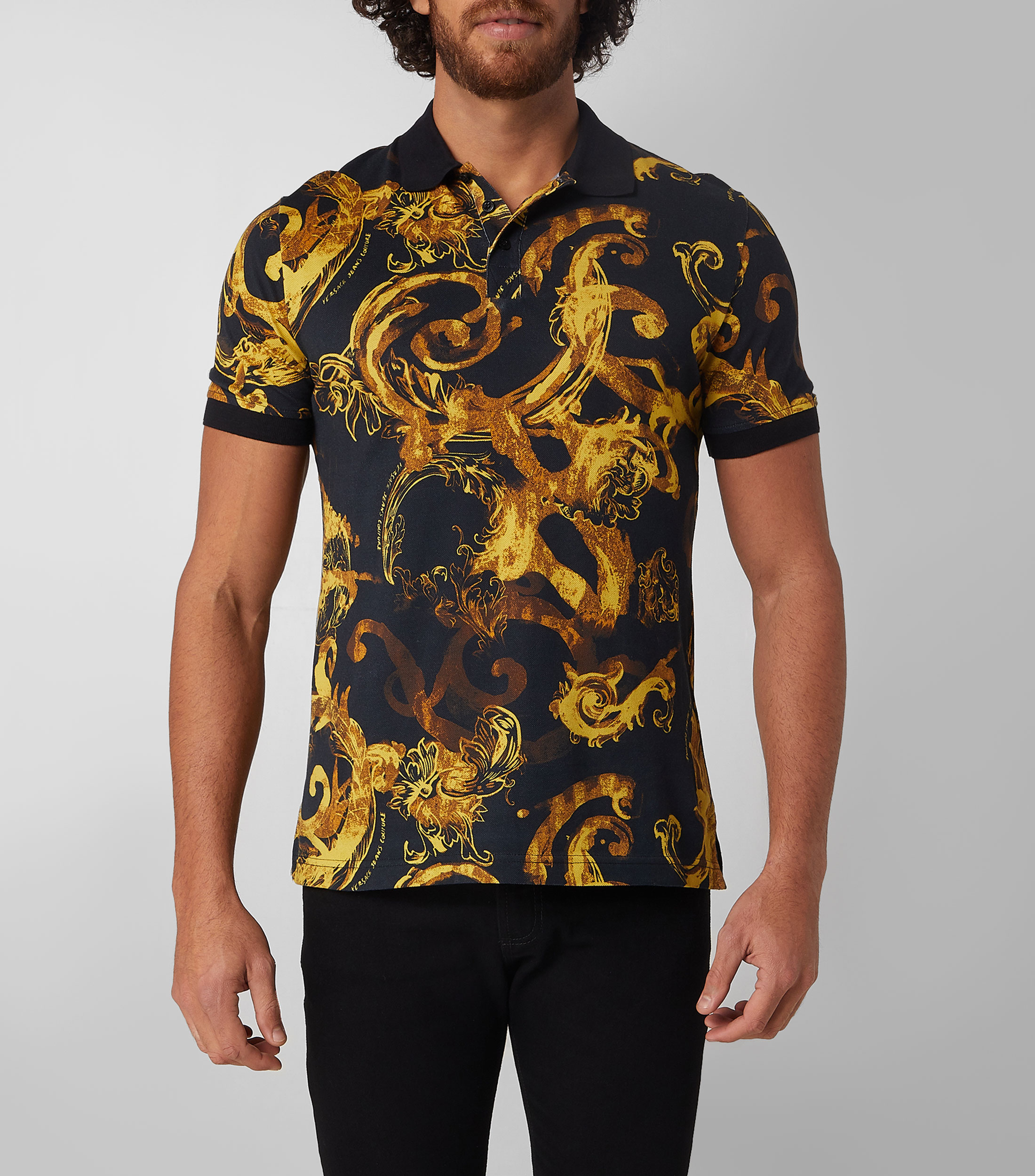 Versace Jeans Couture: Playera tipo Polo de manga corta Hombre | El ...